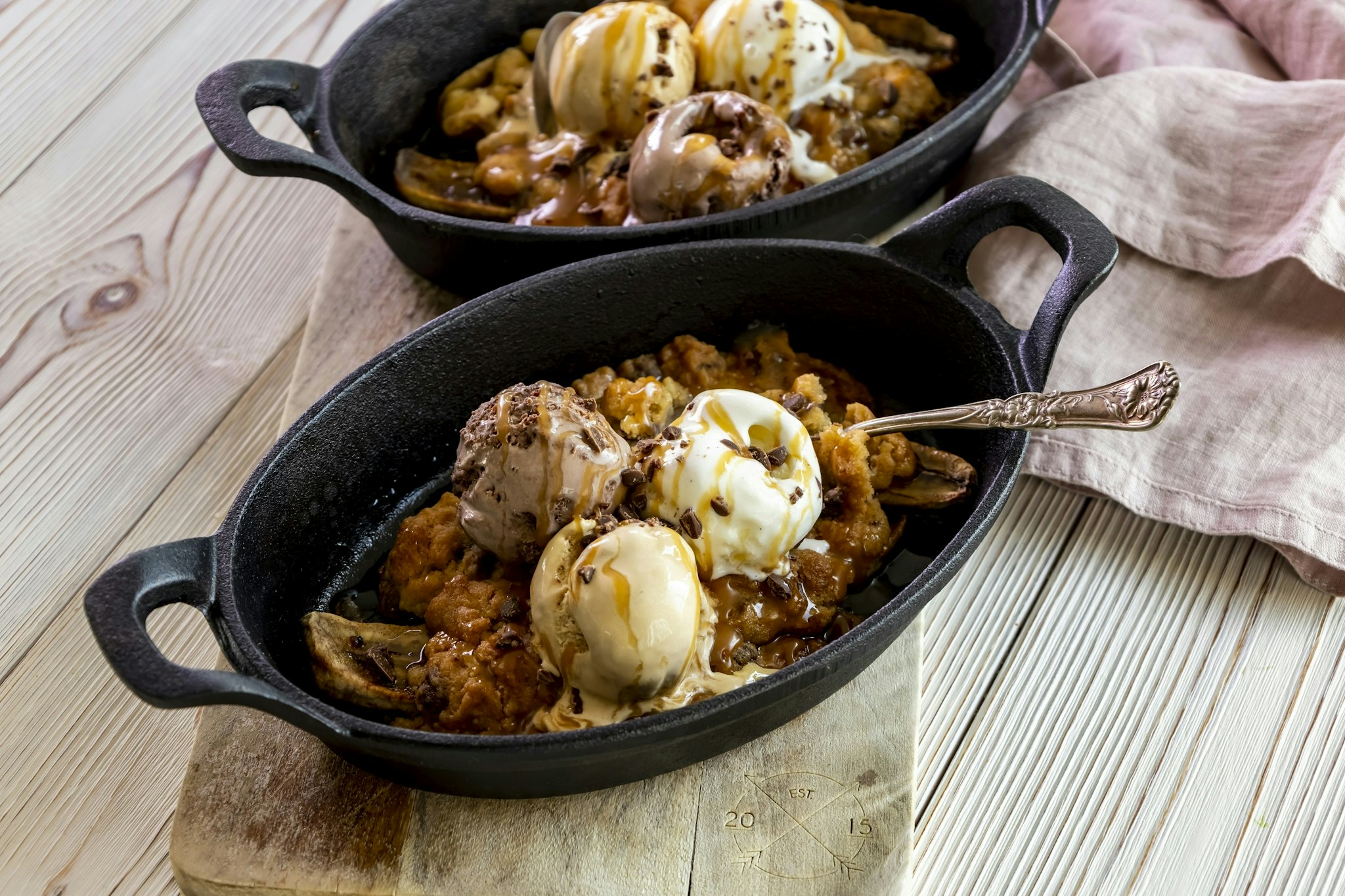 Banana chocolate chip crumble