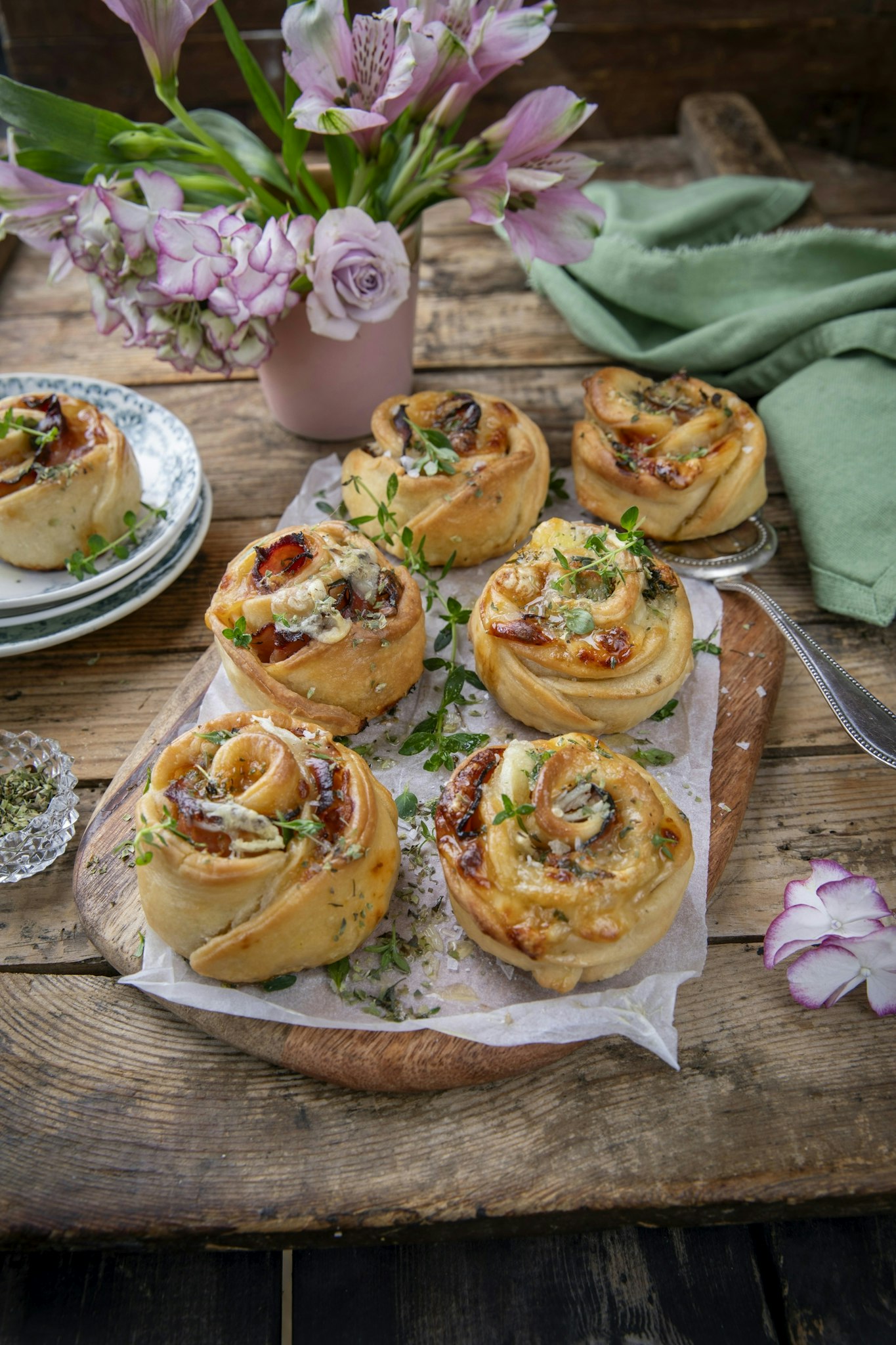 Blompajer med pizzasmak