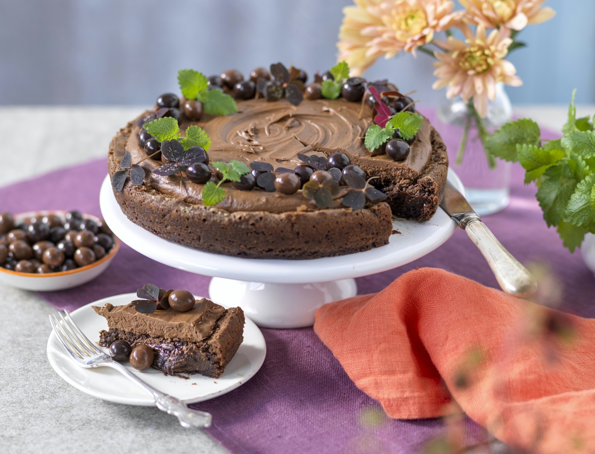 Chokladkaka med kaffesmörkräm