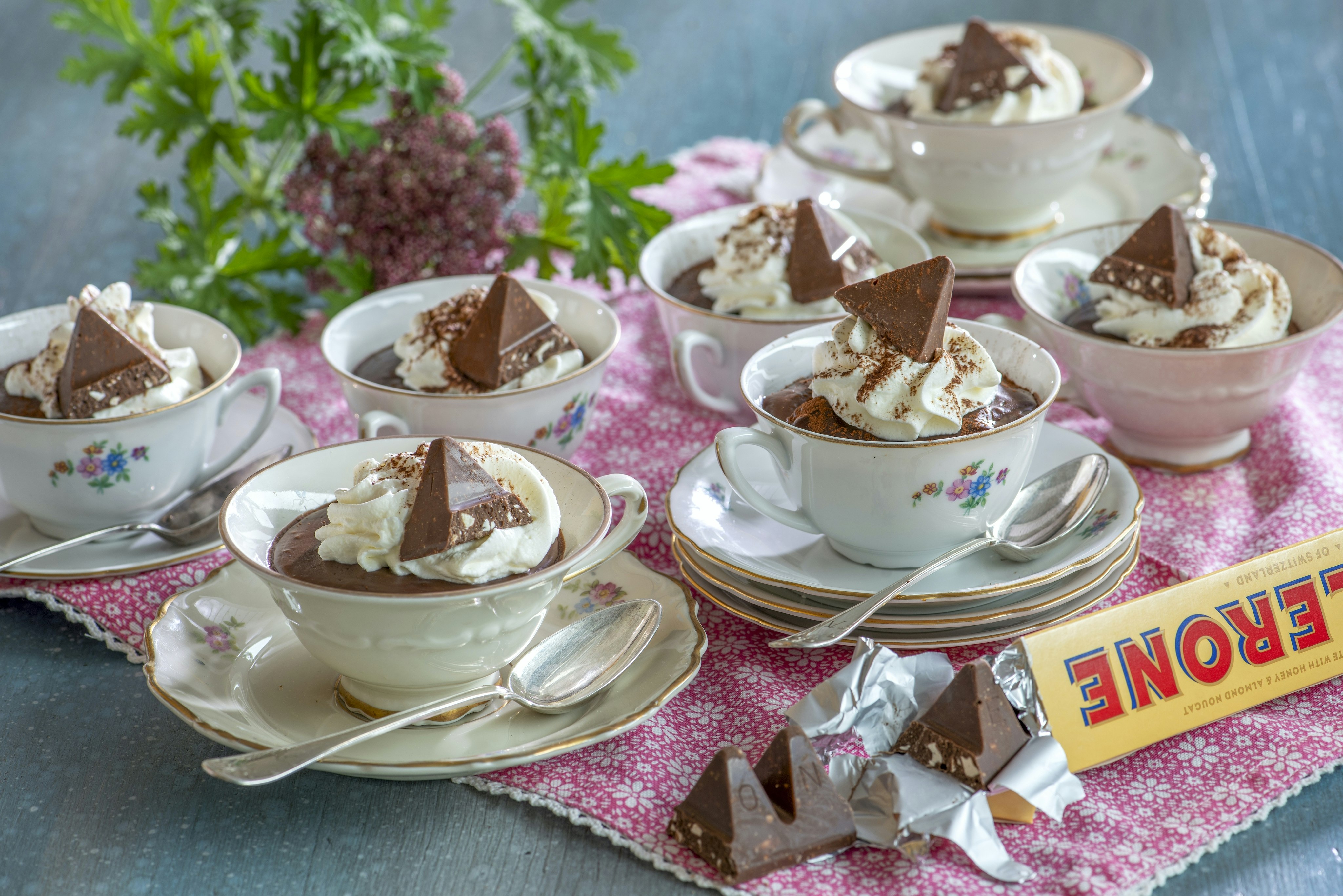 Chokladpudding med toblerone