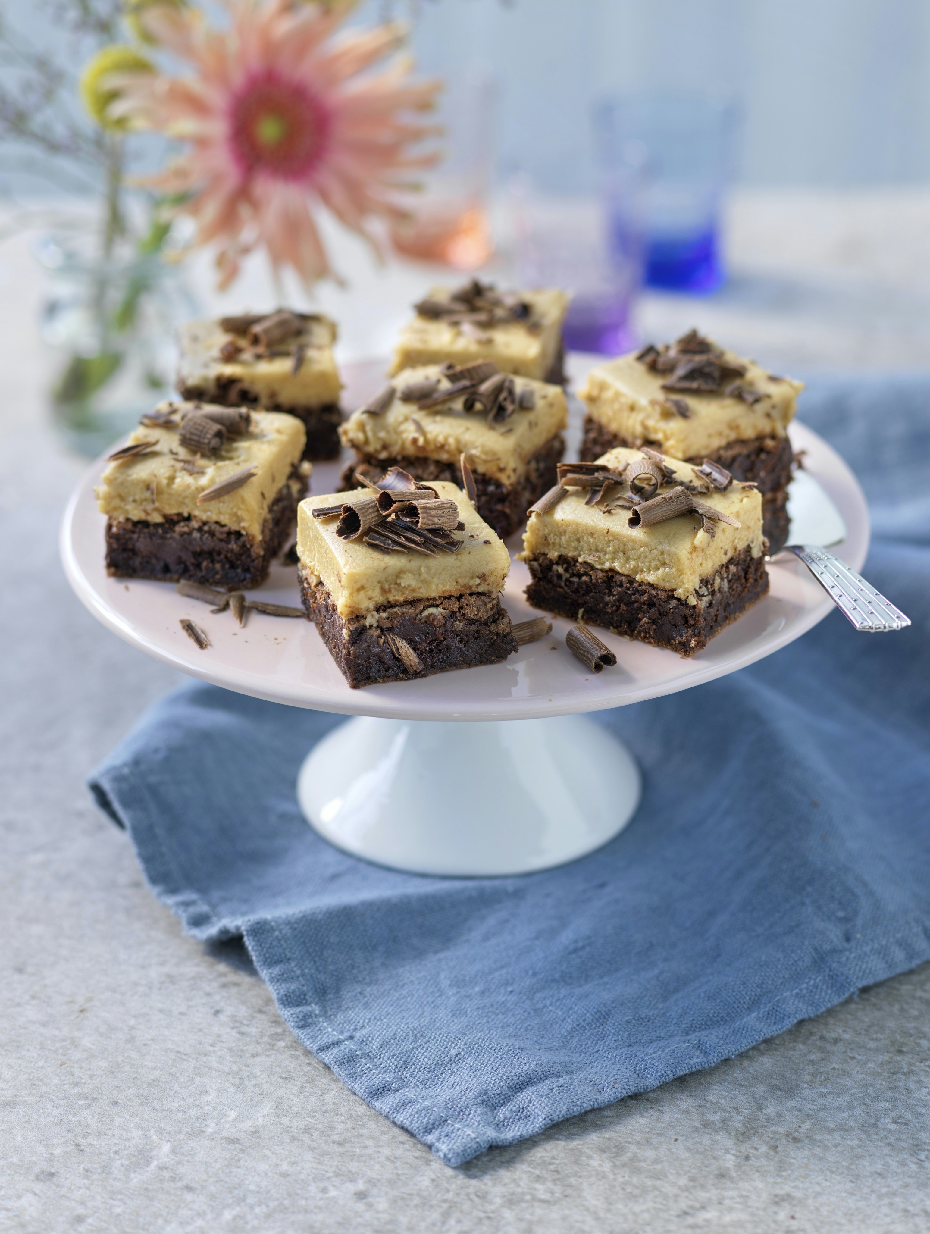 Chokladrutor med mockasmörkräm