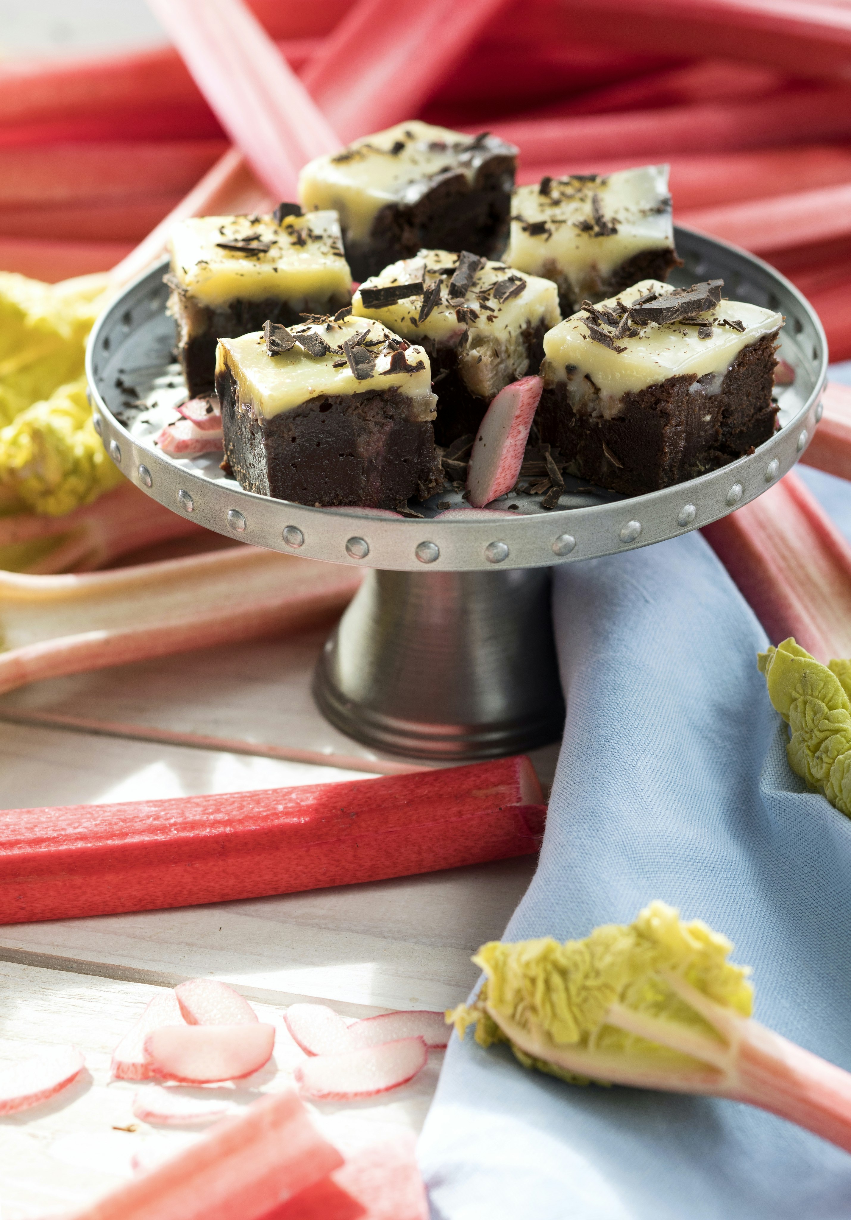 Chokladrutor med rabarber