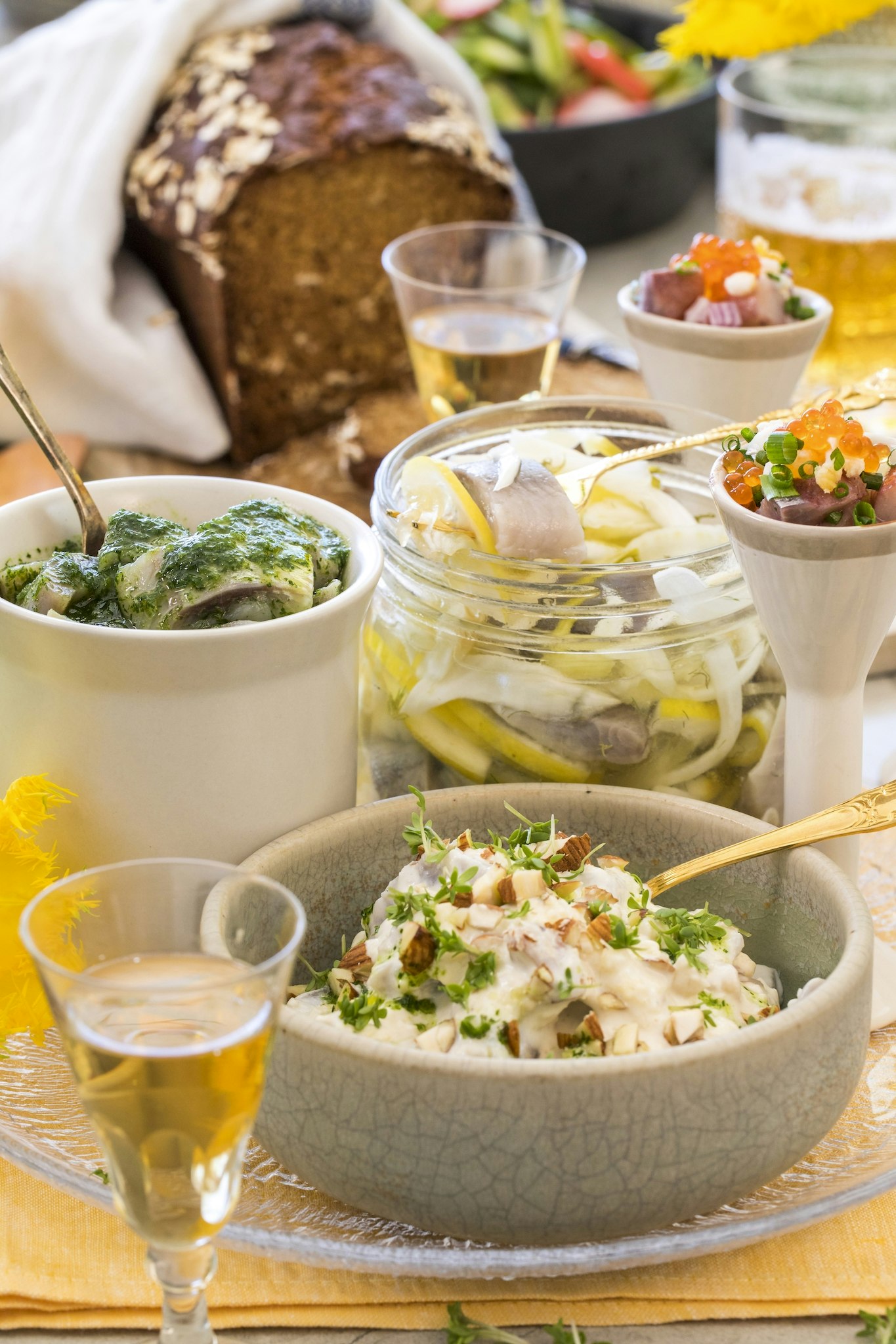 Citron- och limebladssill