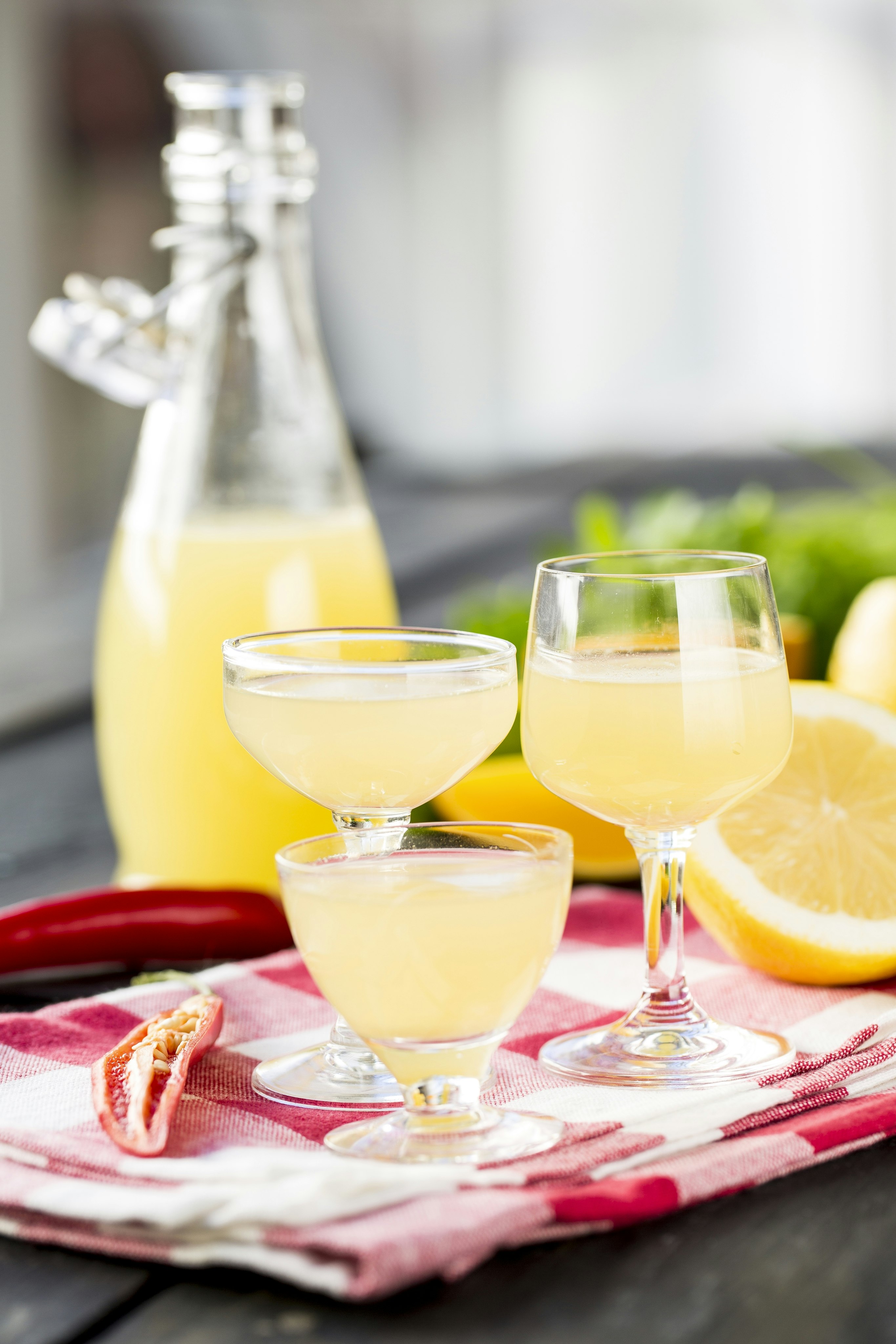 Citrus-shot med ingefära och chili