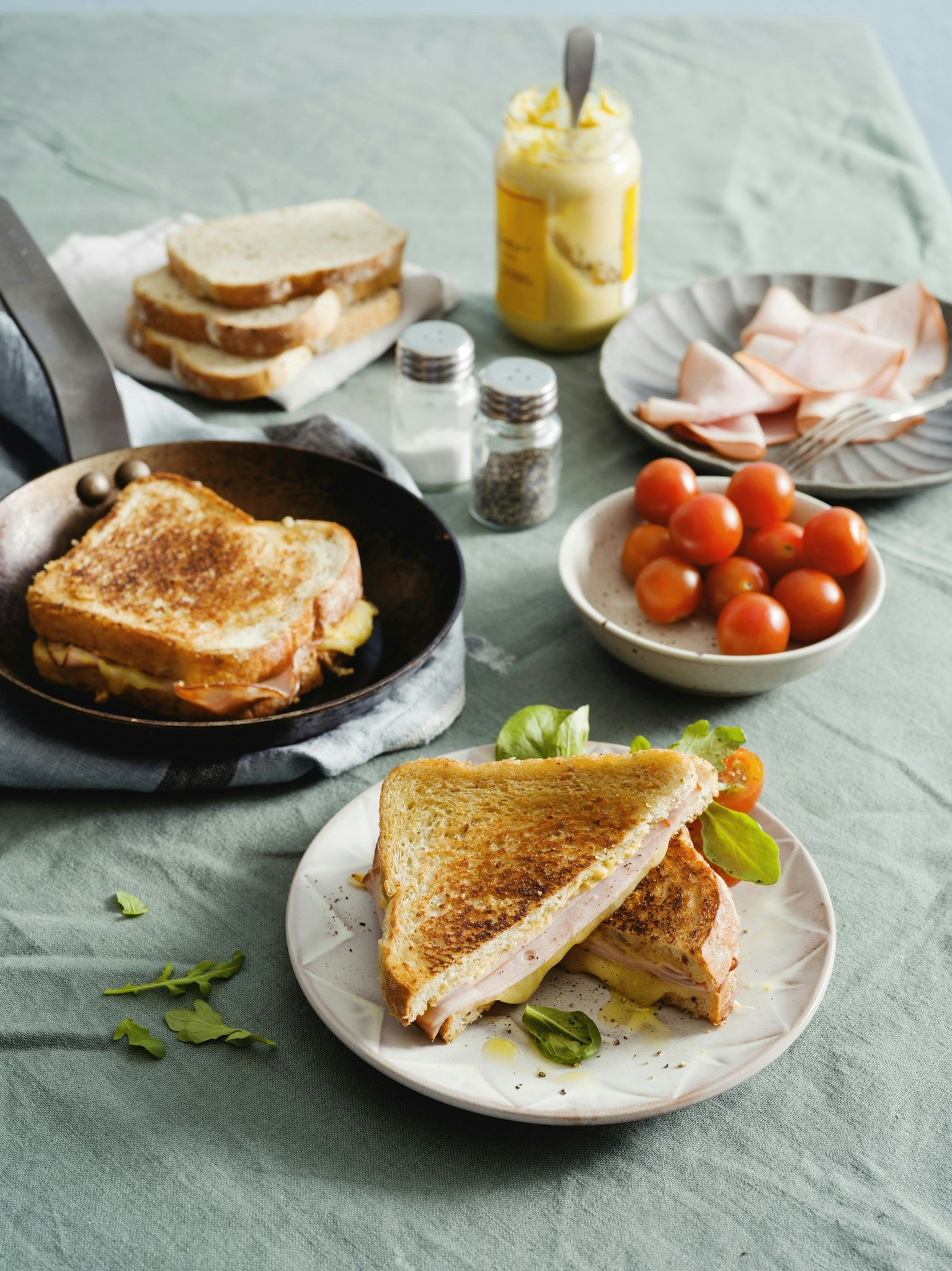 Croque Monsieur med kimchi