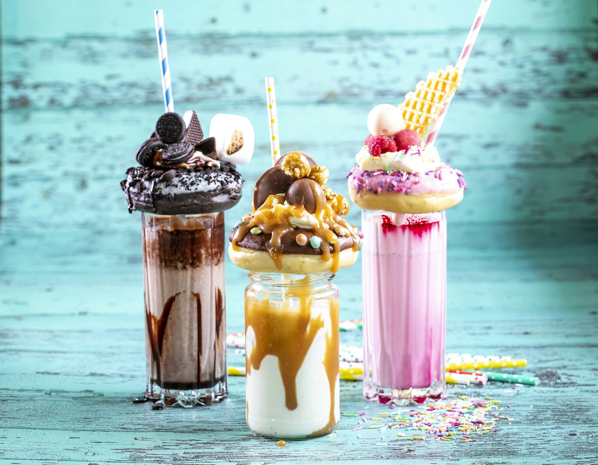 Festliga freakshakes