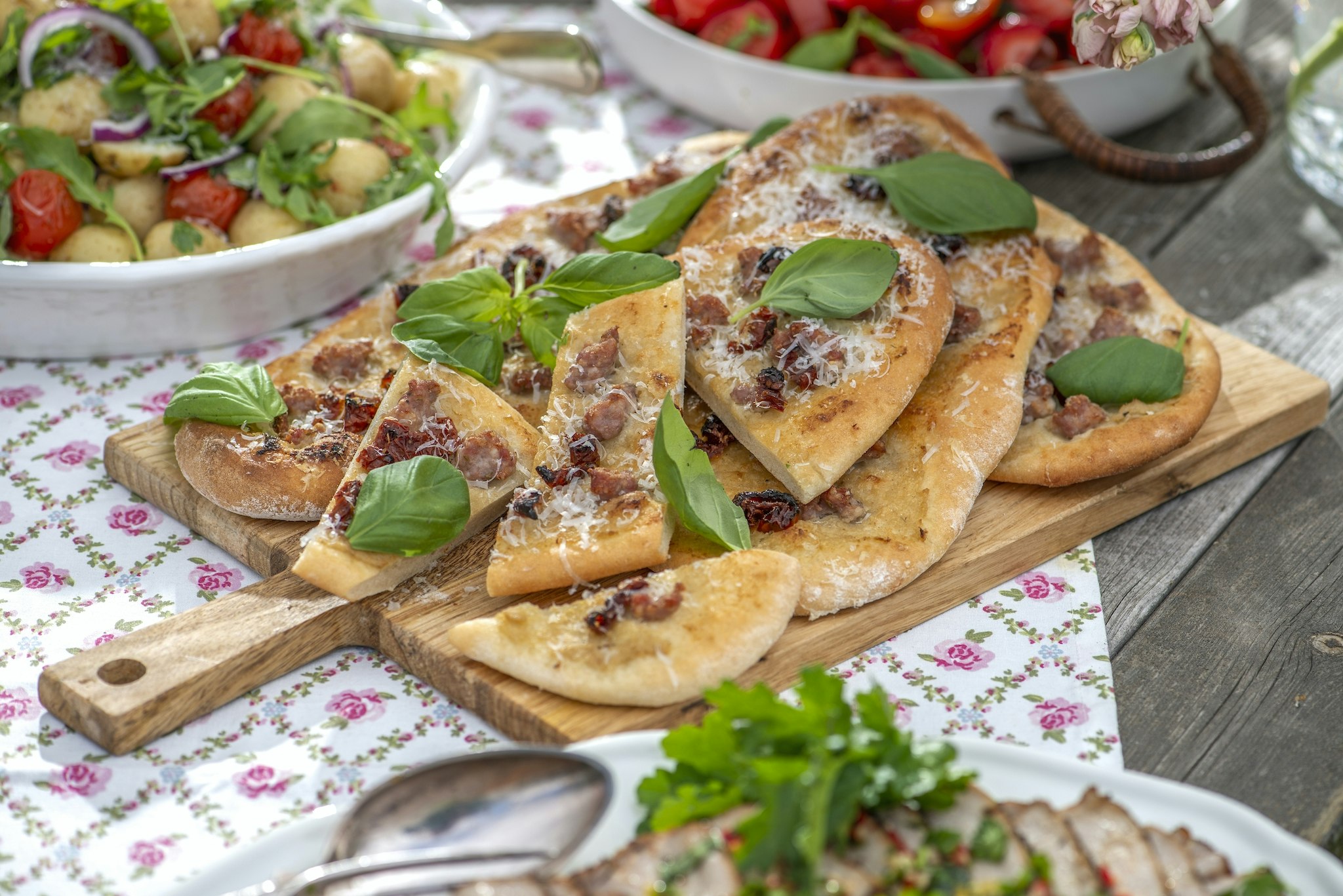 Flatbread med kronärtskockstopping