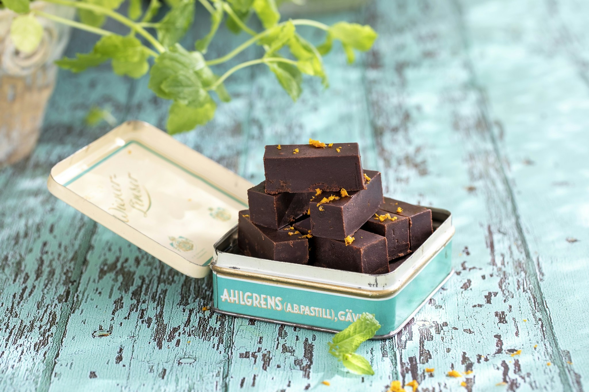 Fudge med choklad och apelsin