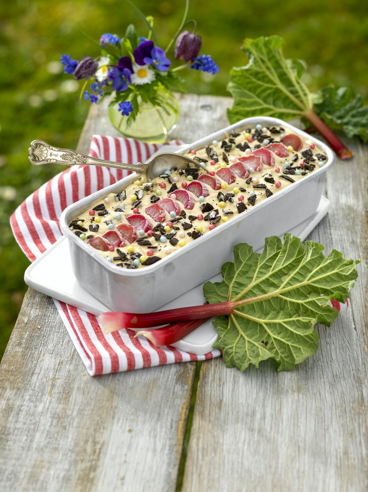 Glasstårta med Oreo-botten