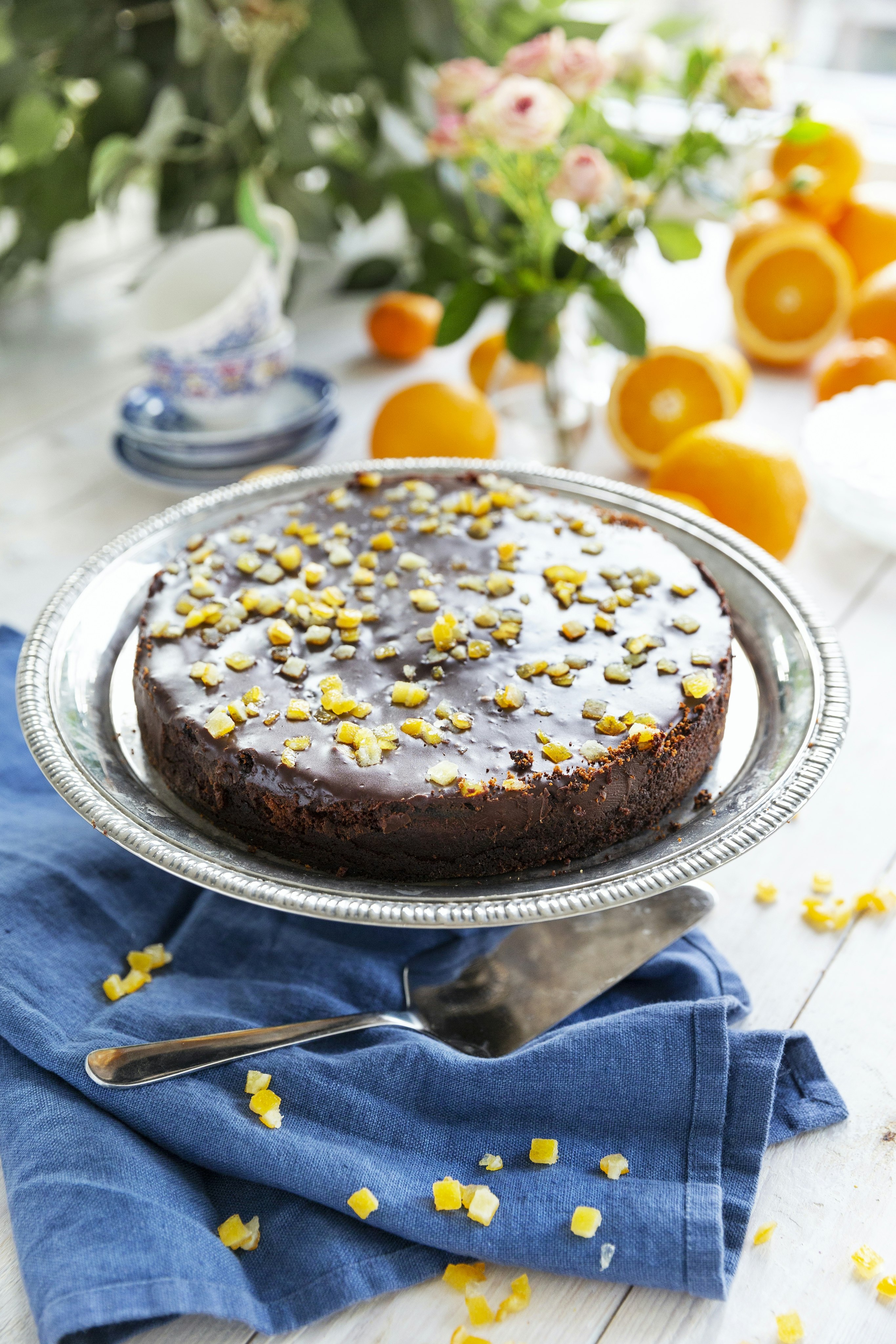 Glutenfri chokladkaka med apelsin