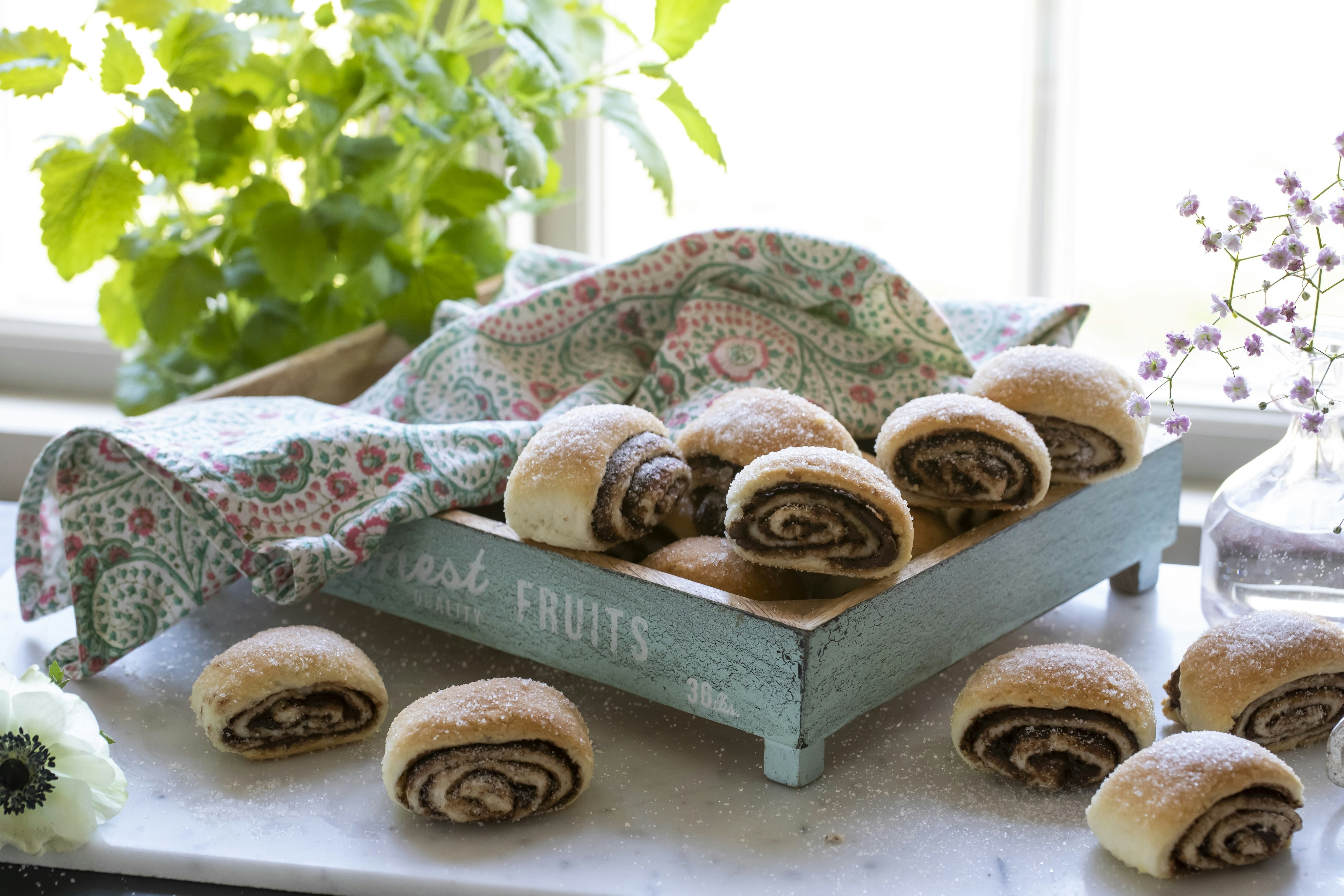 Glutenfria gifflar med nutella