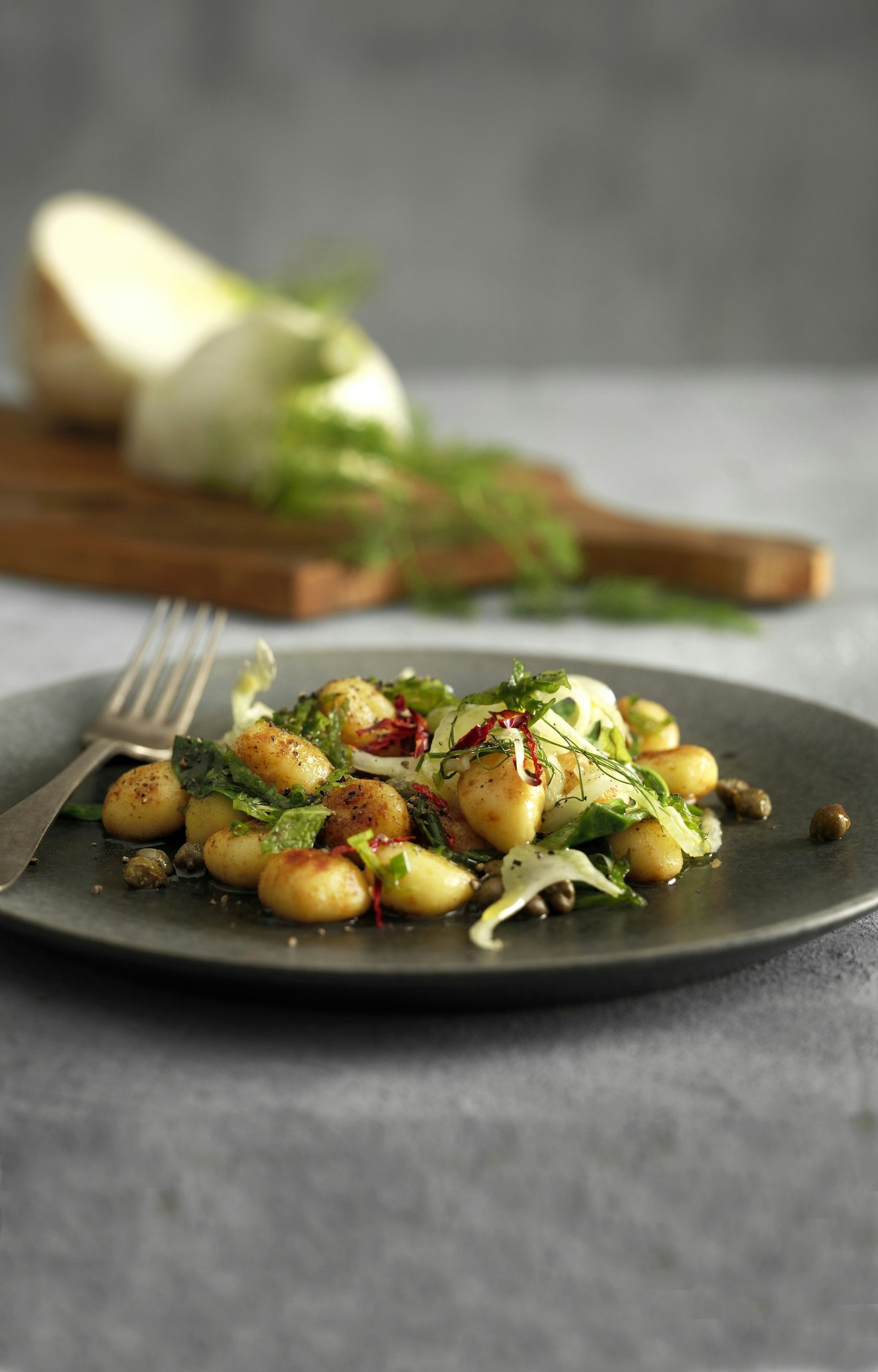 Gnocchi med höstsvamp och pumpa