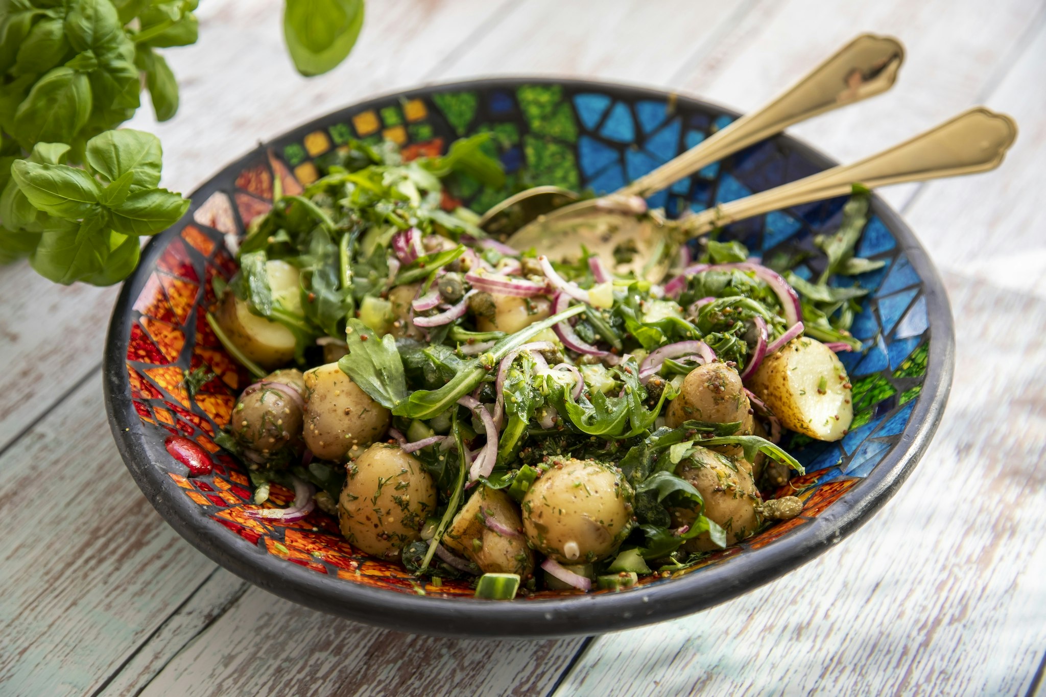 Potatissallad med senapsdressing