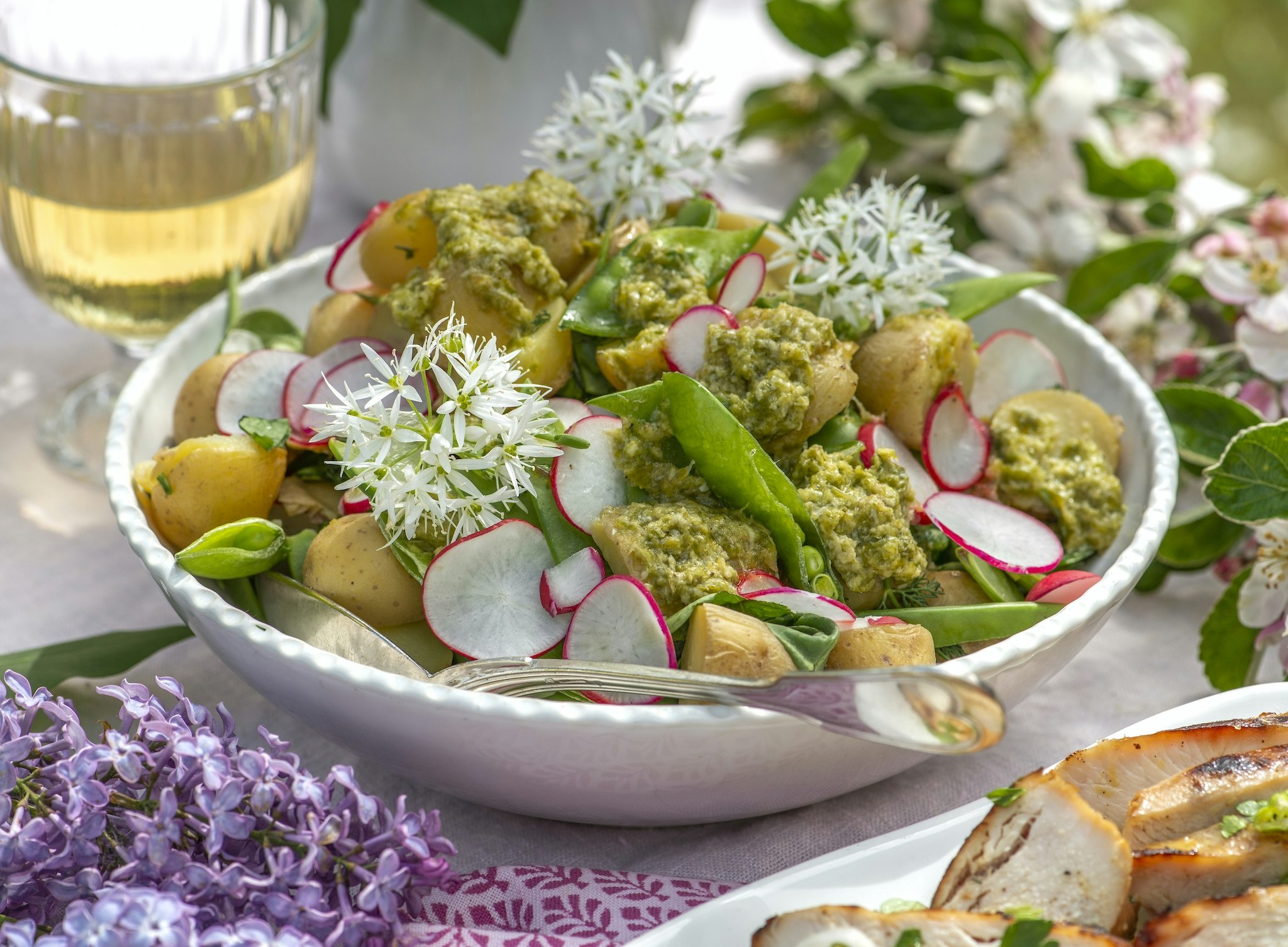 Potatissallad med ramslöksdressing