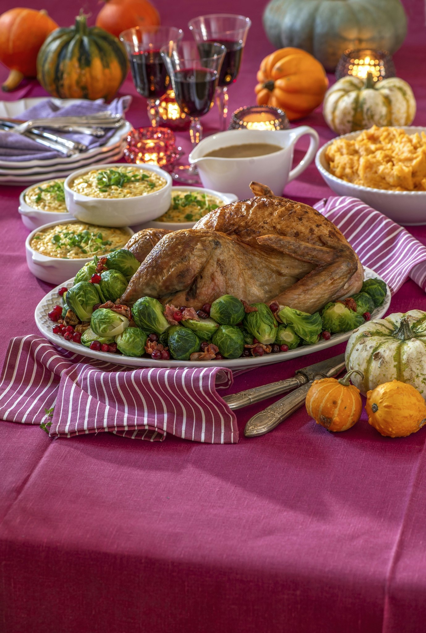 Helstekt kalkon på amerikanskt vis