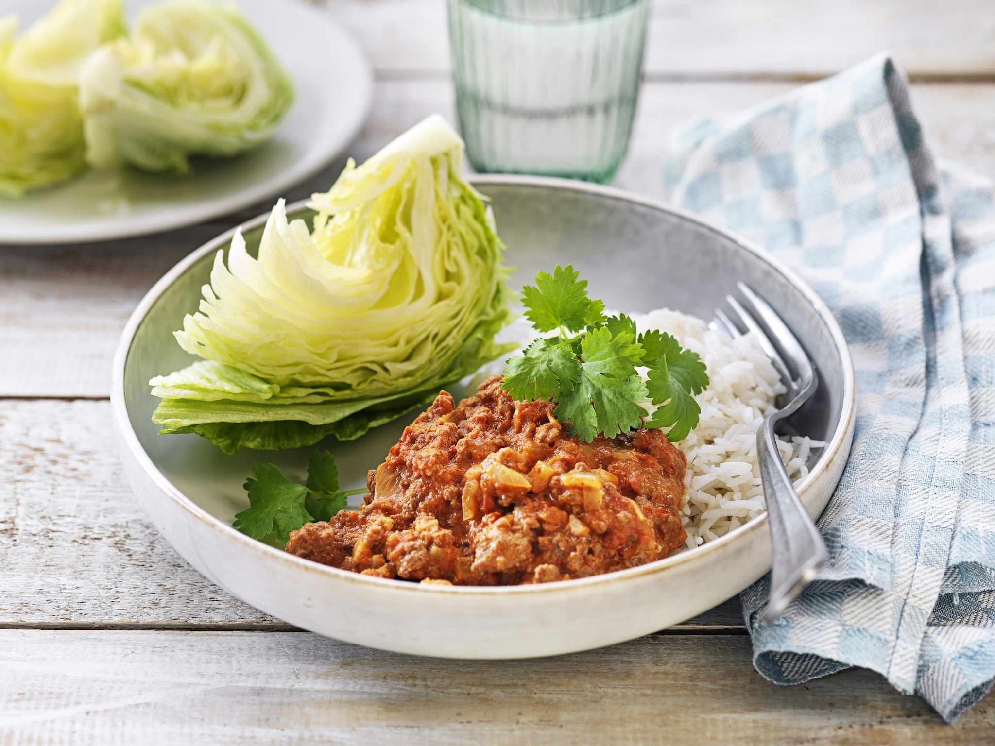 Indisk köttfärsgryta med ris