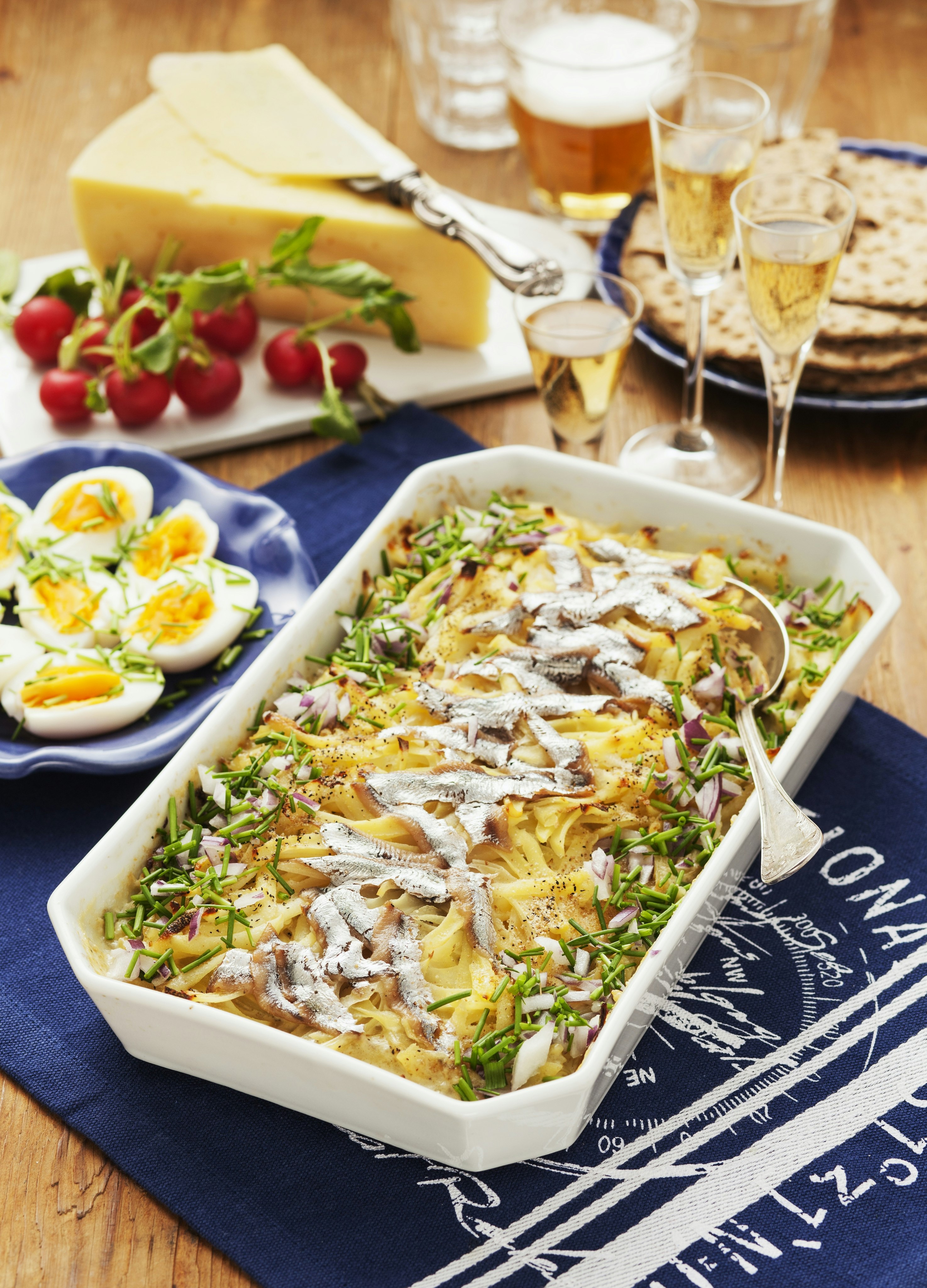 Janssons frestelse med riven potatis