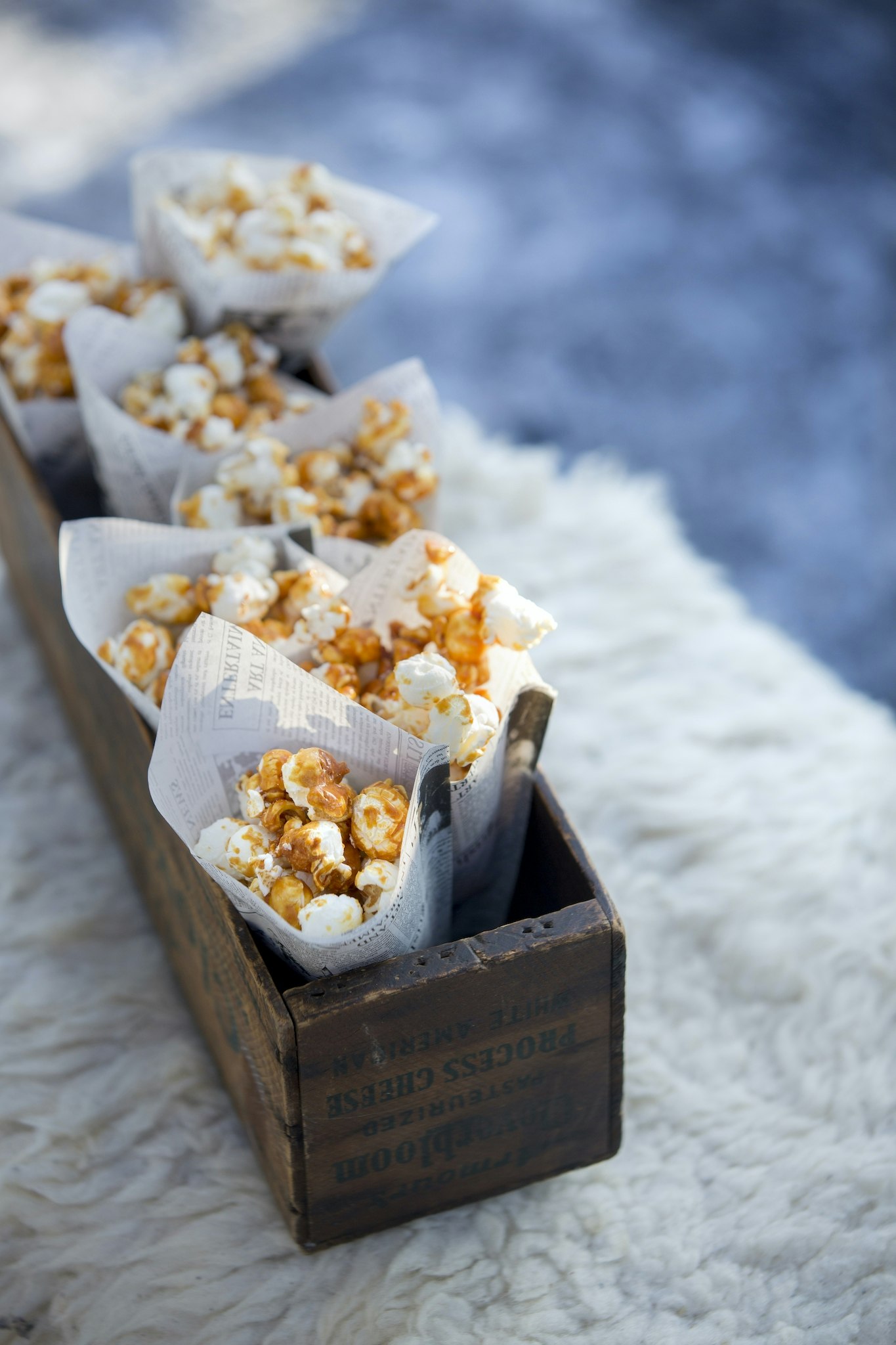 Karamelliserade popcorn