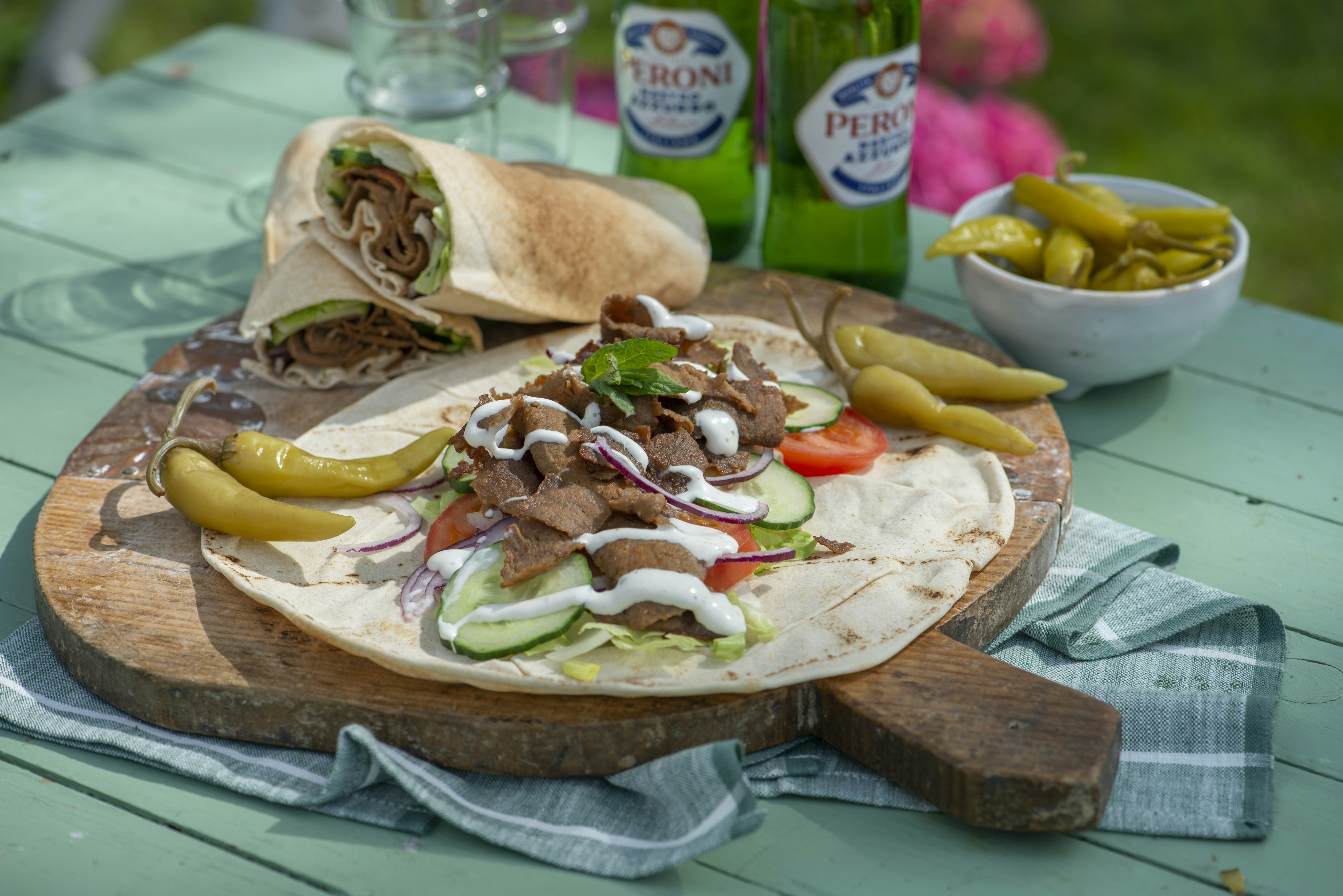 Kebabrulle i libabröd