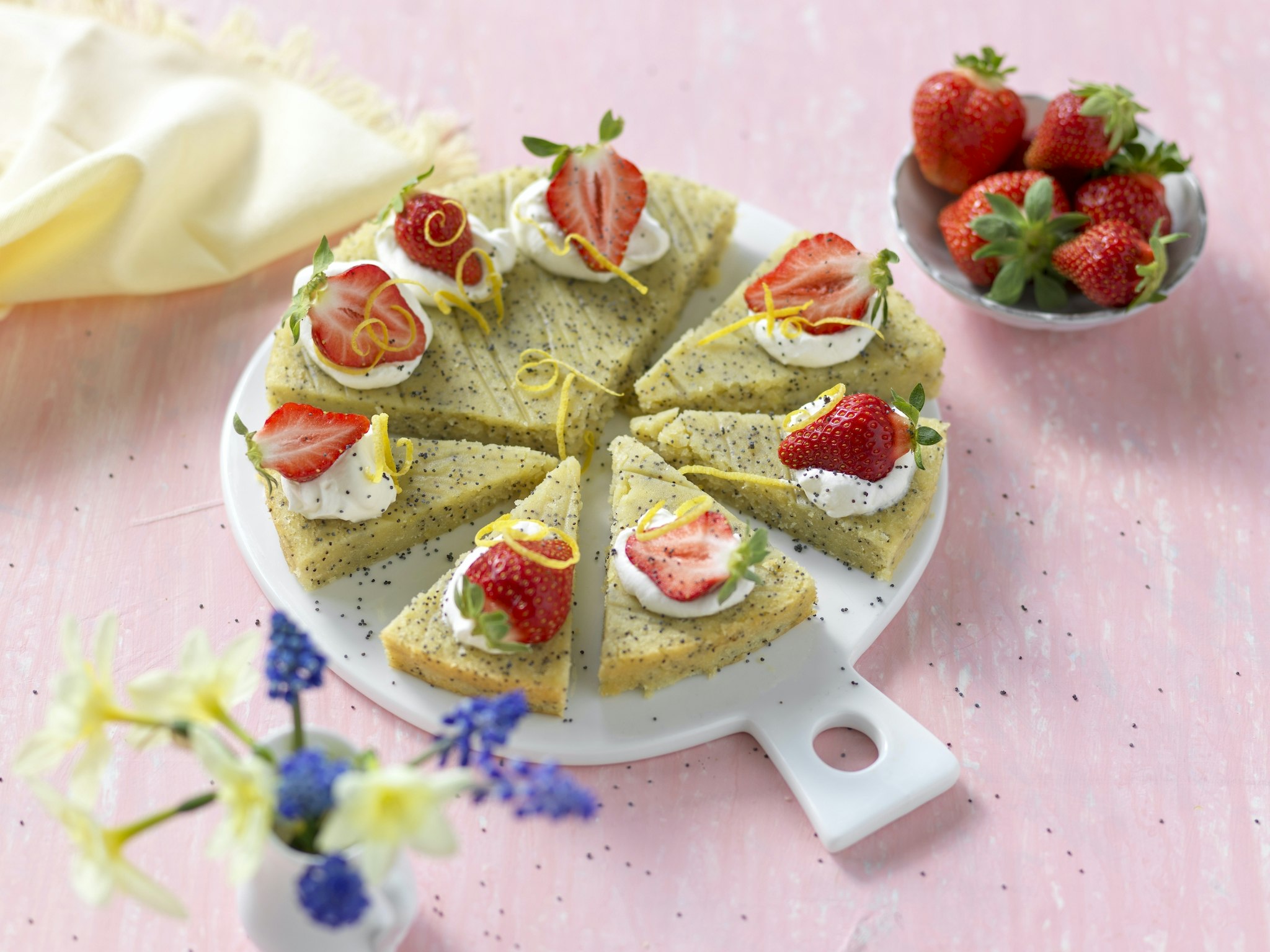 Småkaka med citron och blå vallmofrön