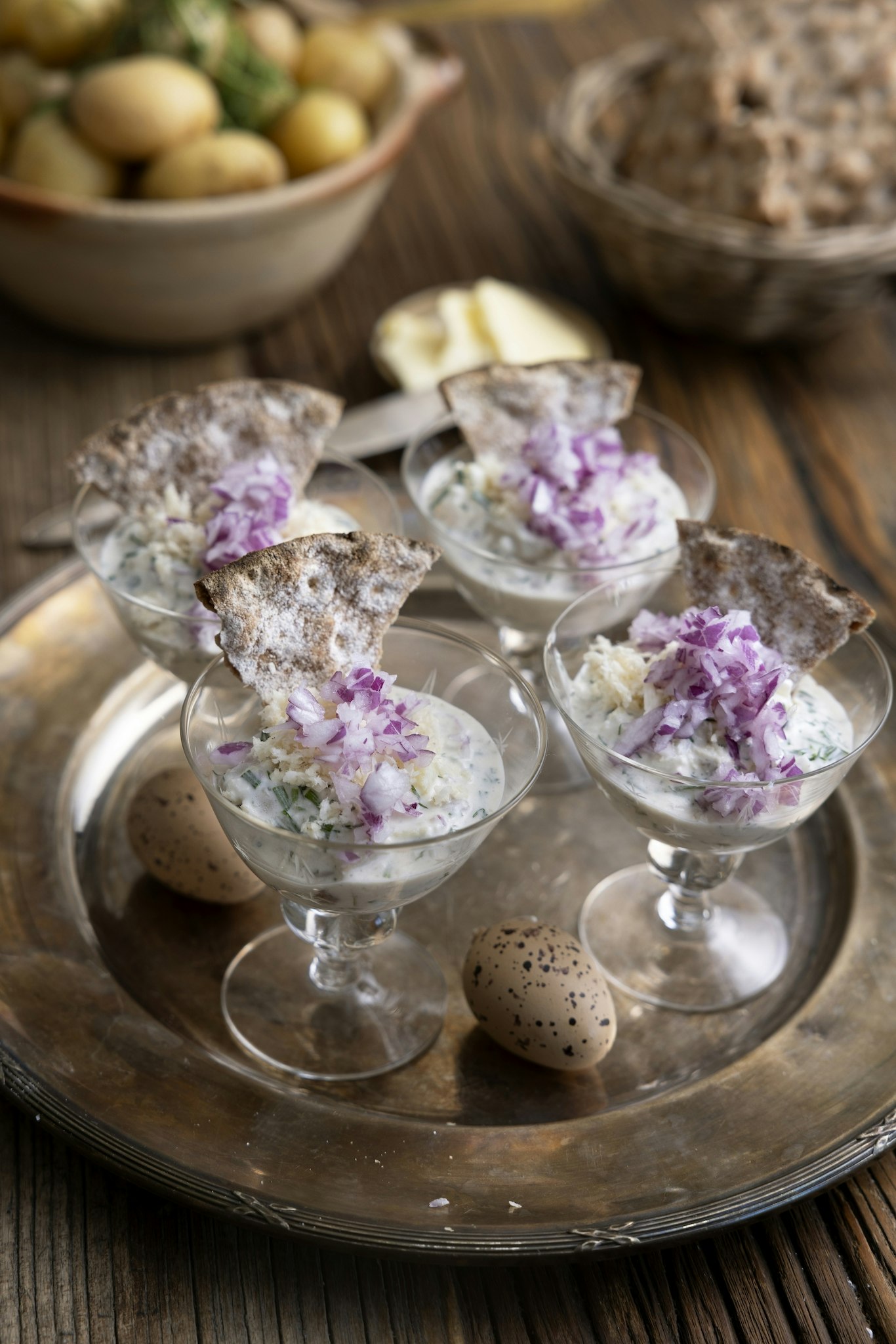 Klassisk gubbröra i glas