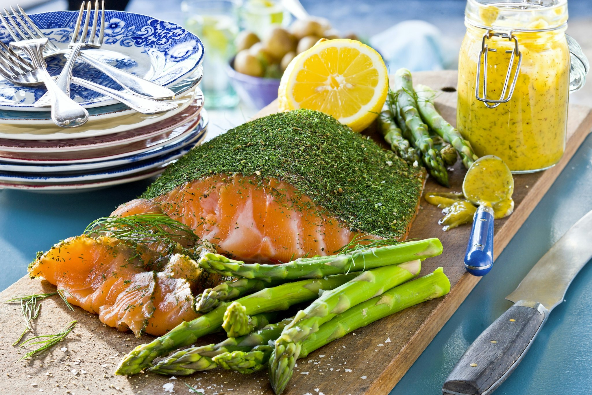 Klassiskt gravad lax