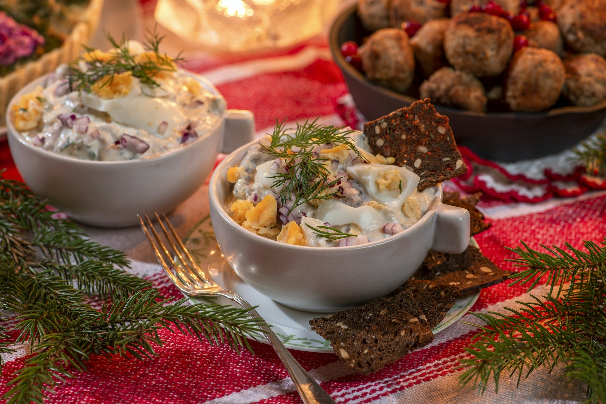 Krämig matjessill med ägg