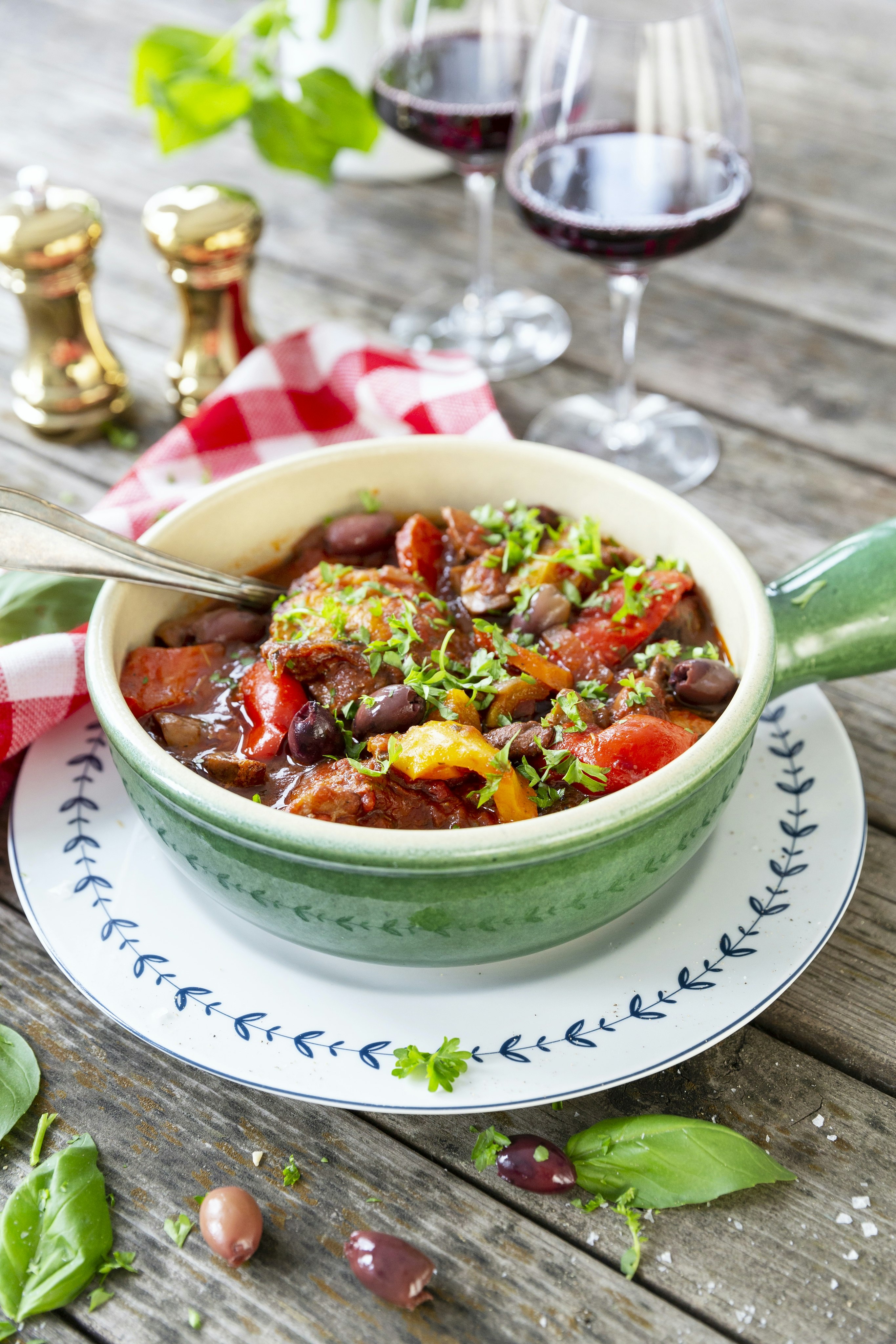 Kyckling Cacciatore – italiensk kycklinggryta