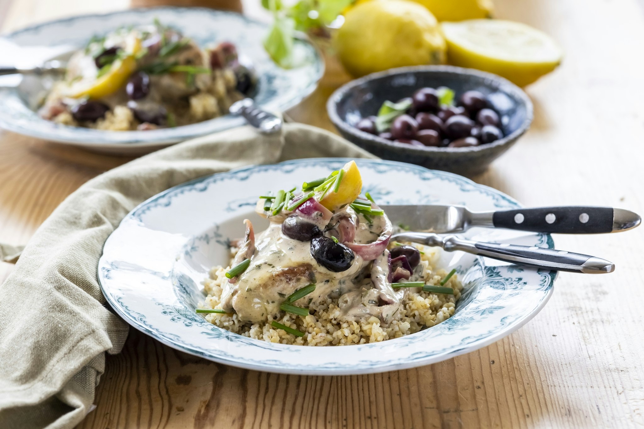 Kycklingfilé i gräddig dragonsås