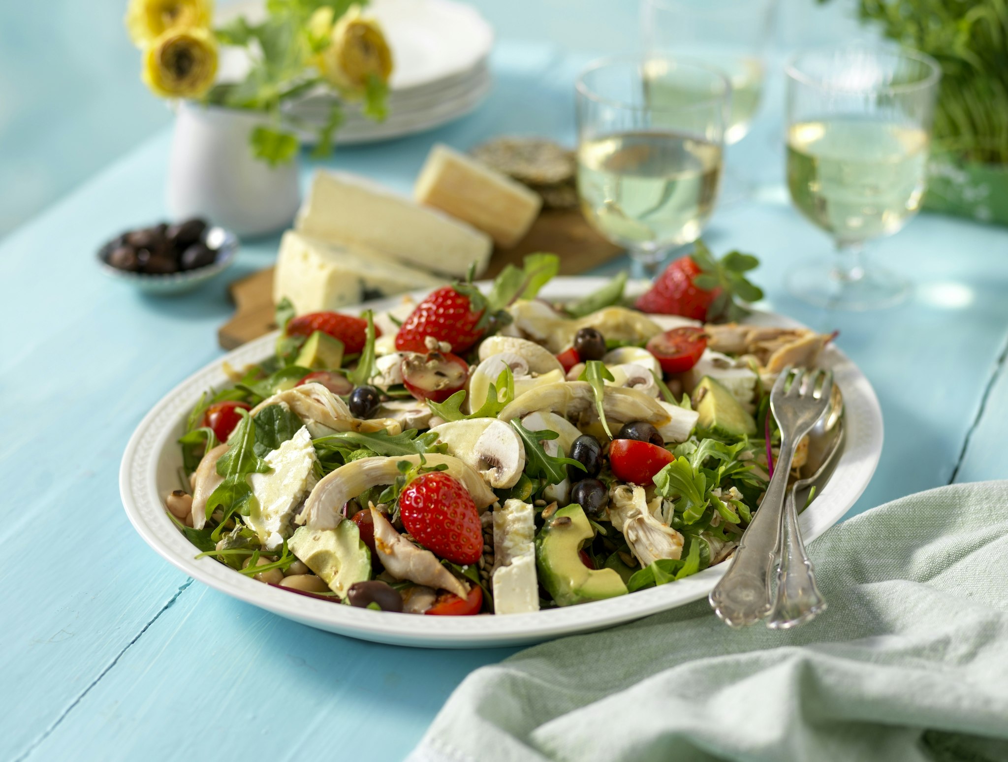 Kycklingsallad med dijondressing