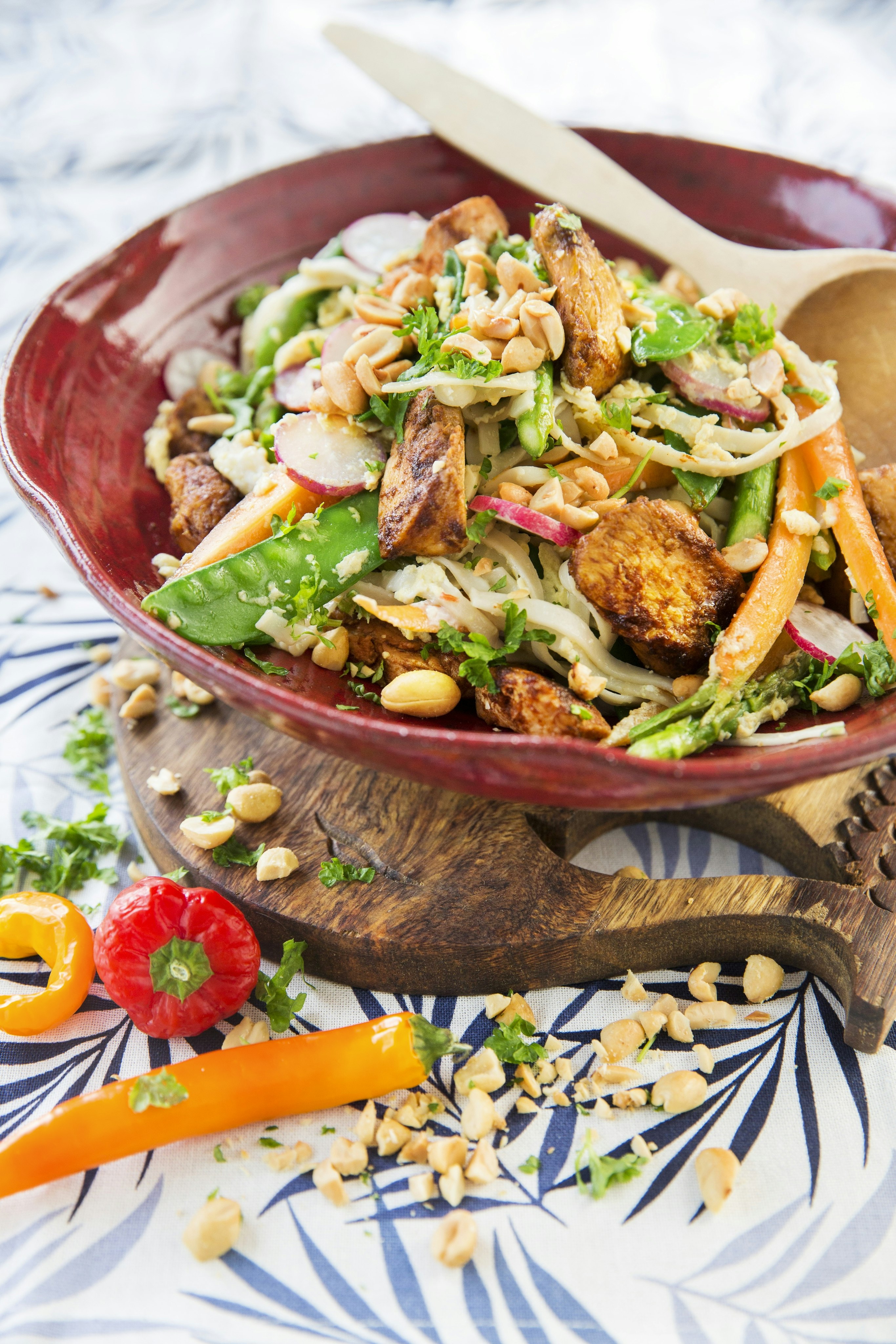 Kycklingwok med svenska primörer