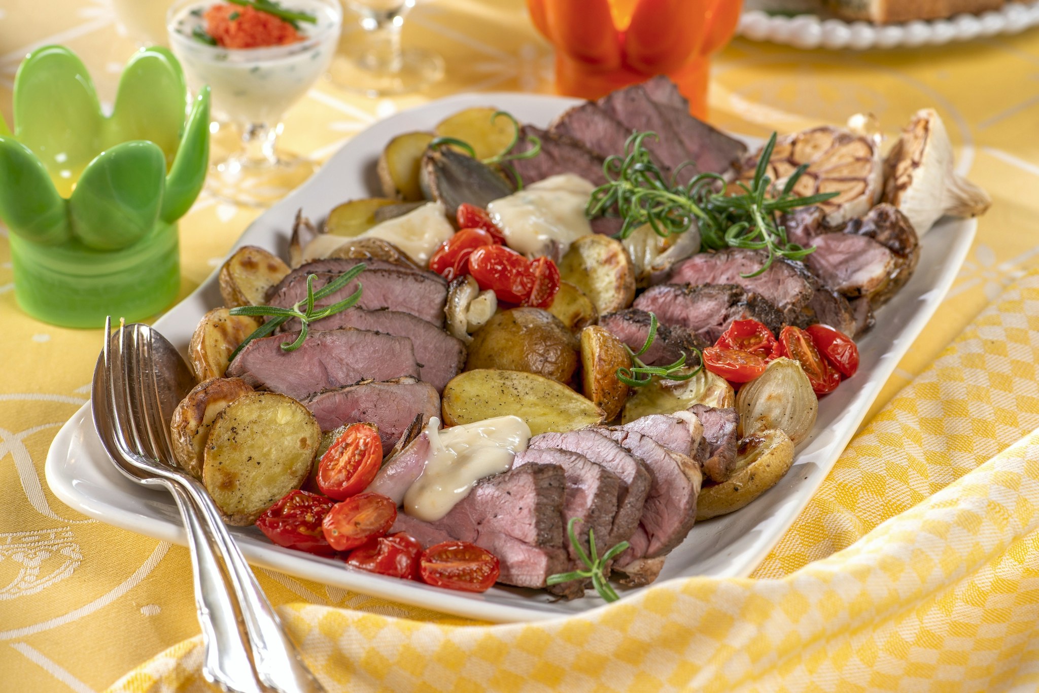 Lammrostbiff med apelsinaioli