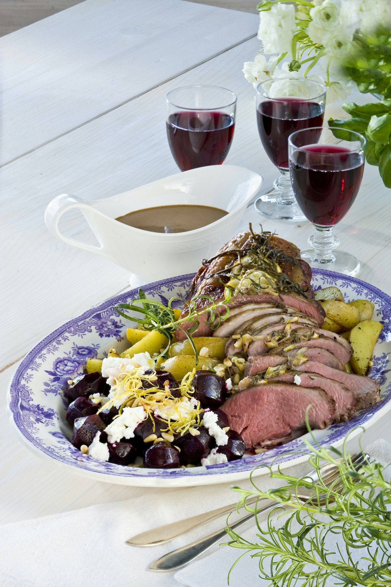 Lammstek med höstgrönsaker