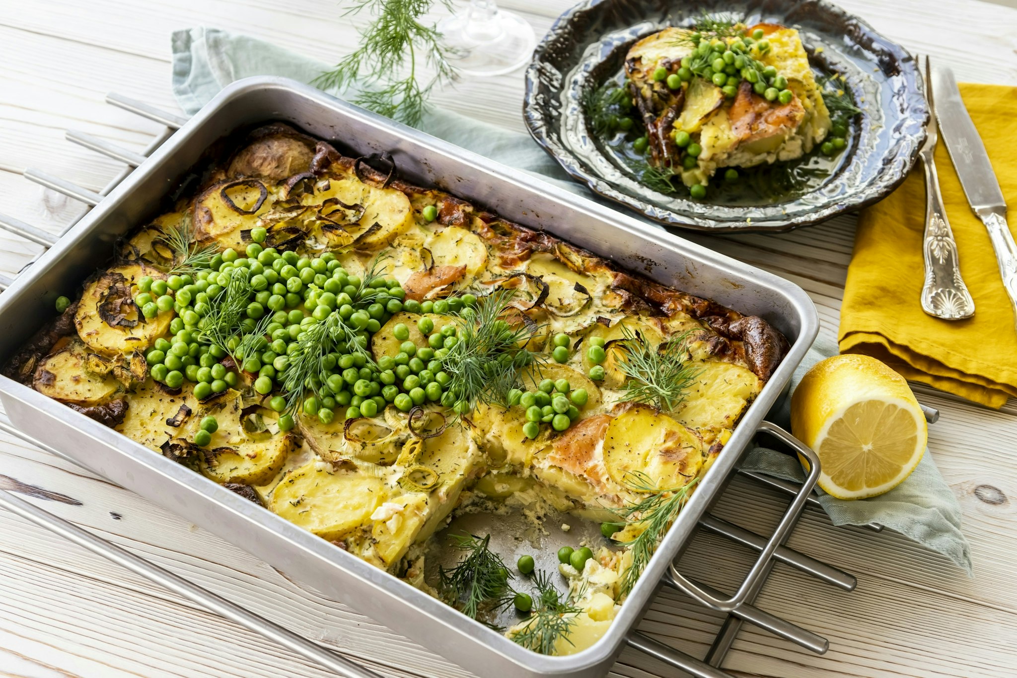 Laxpudding med kallrökt lax
