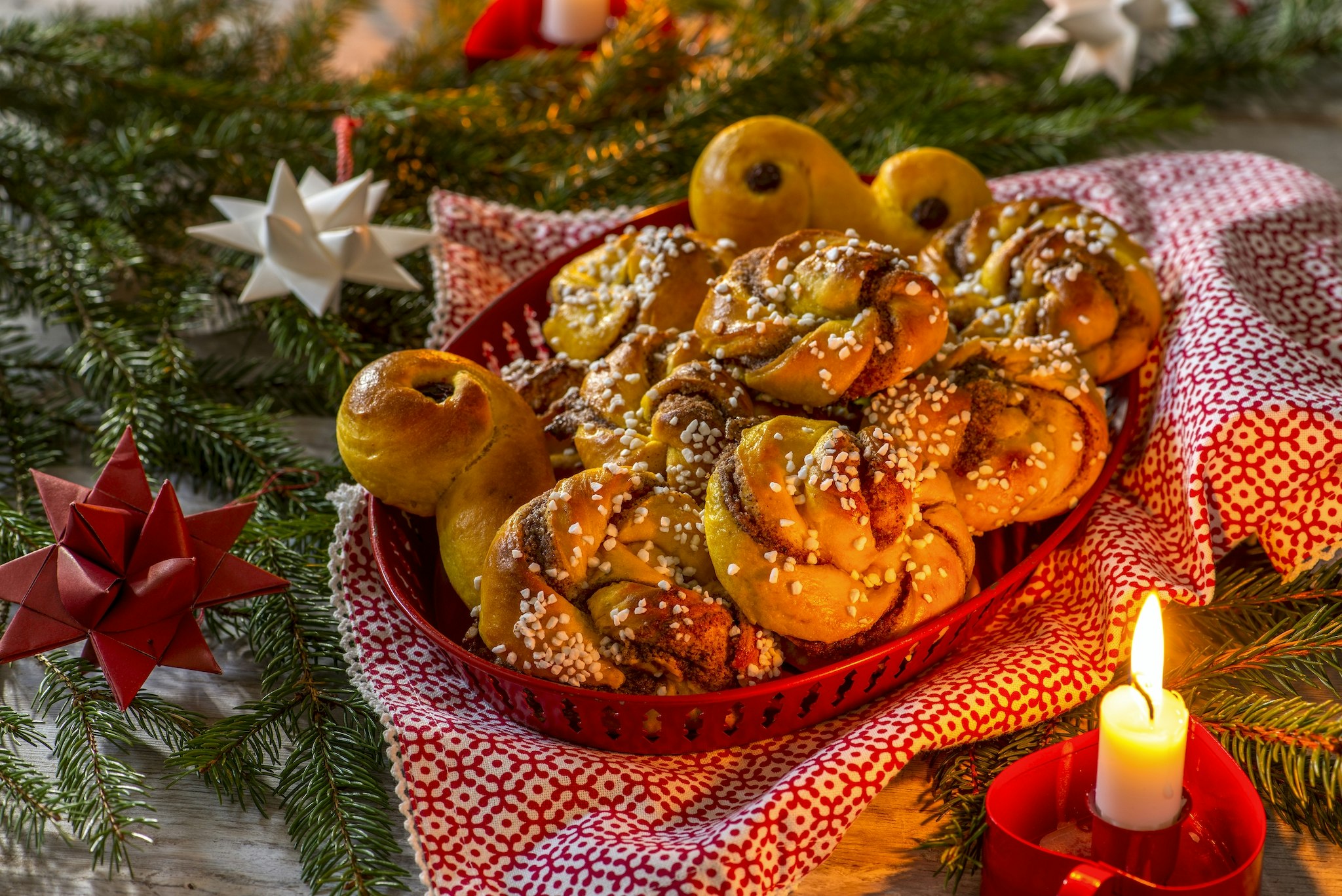 Lussekatter och saffransbullar