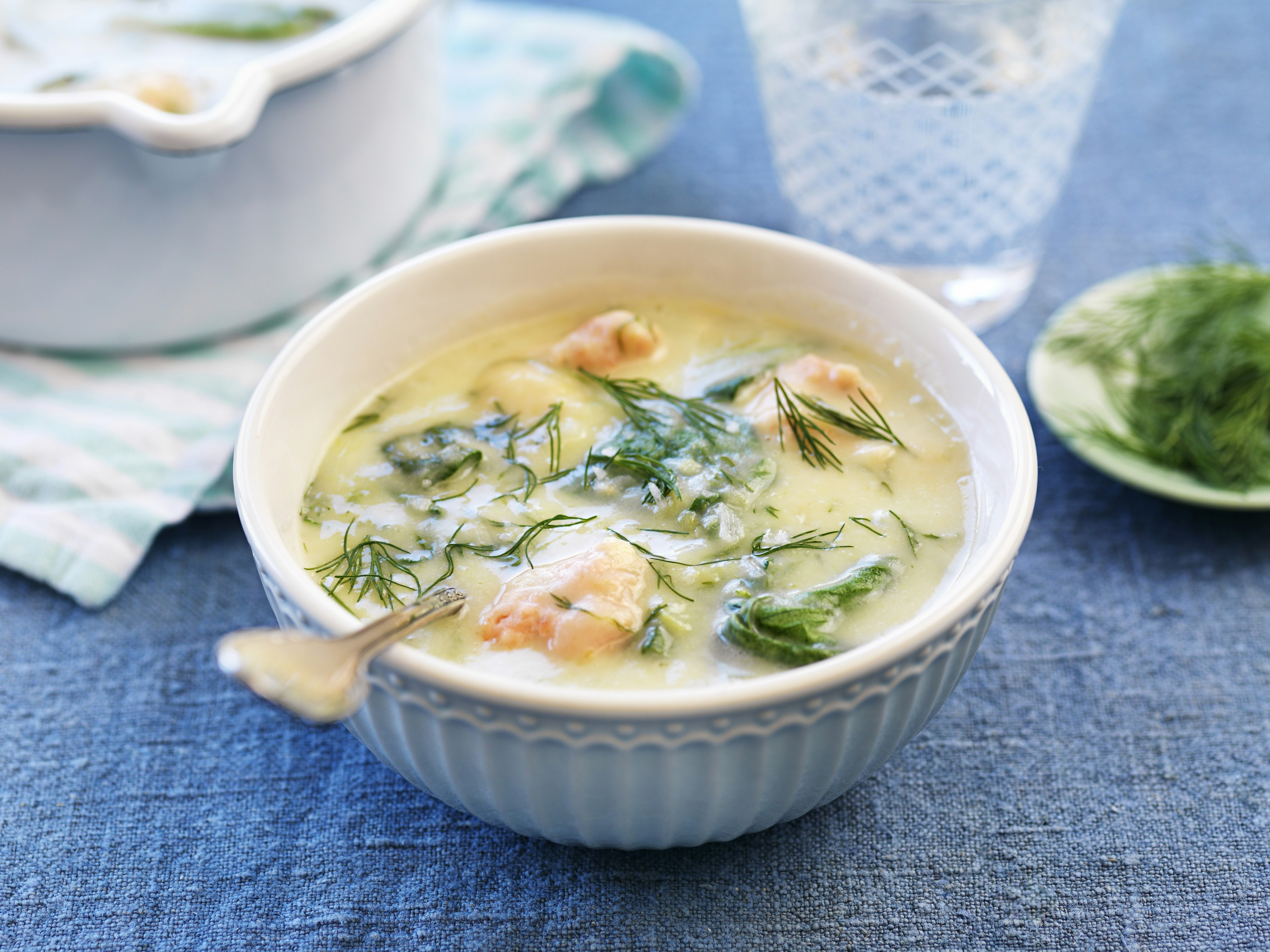 Lyxig laxig potatissoppa