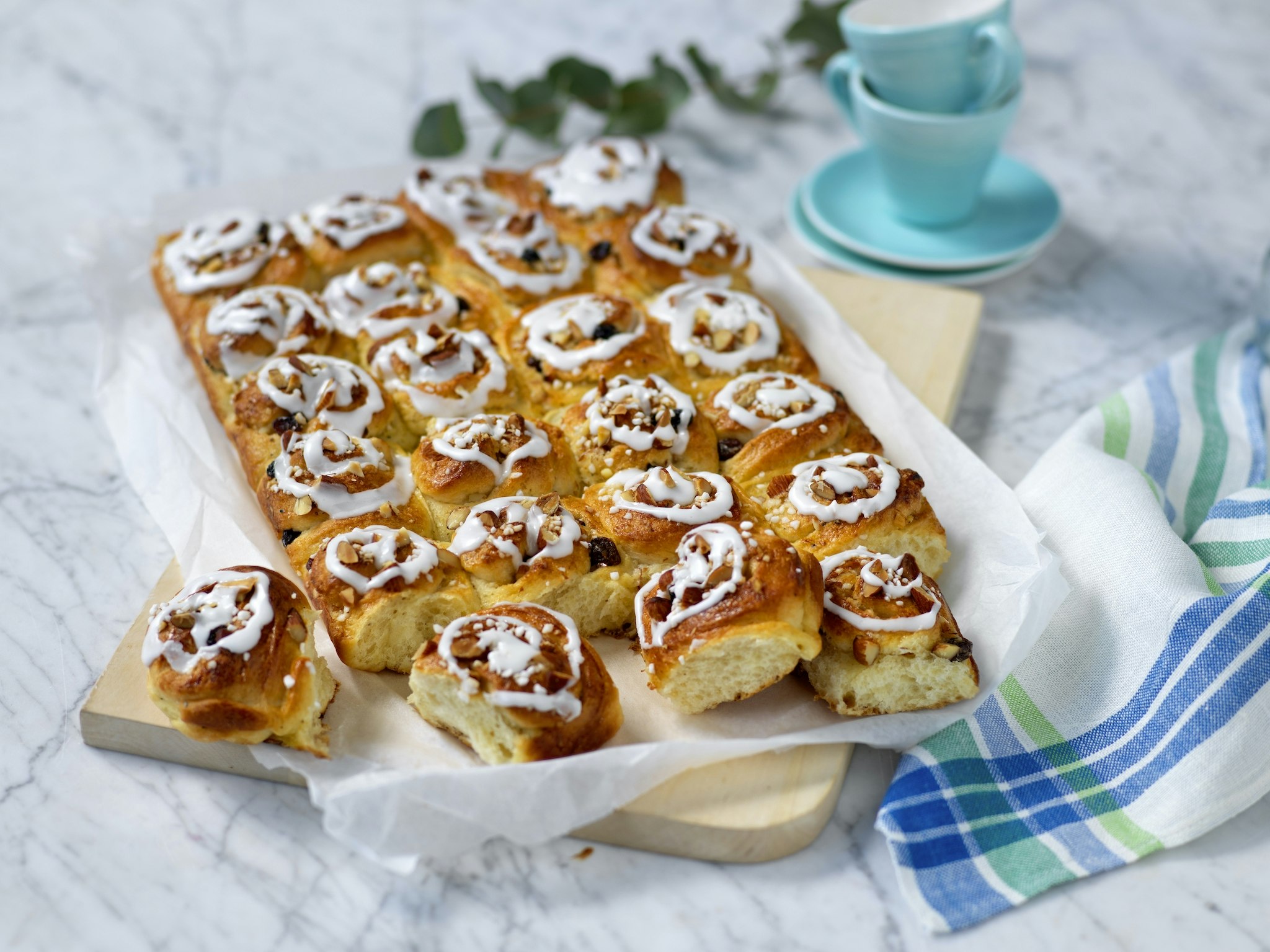 Mandelsnäckor med russin