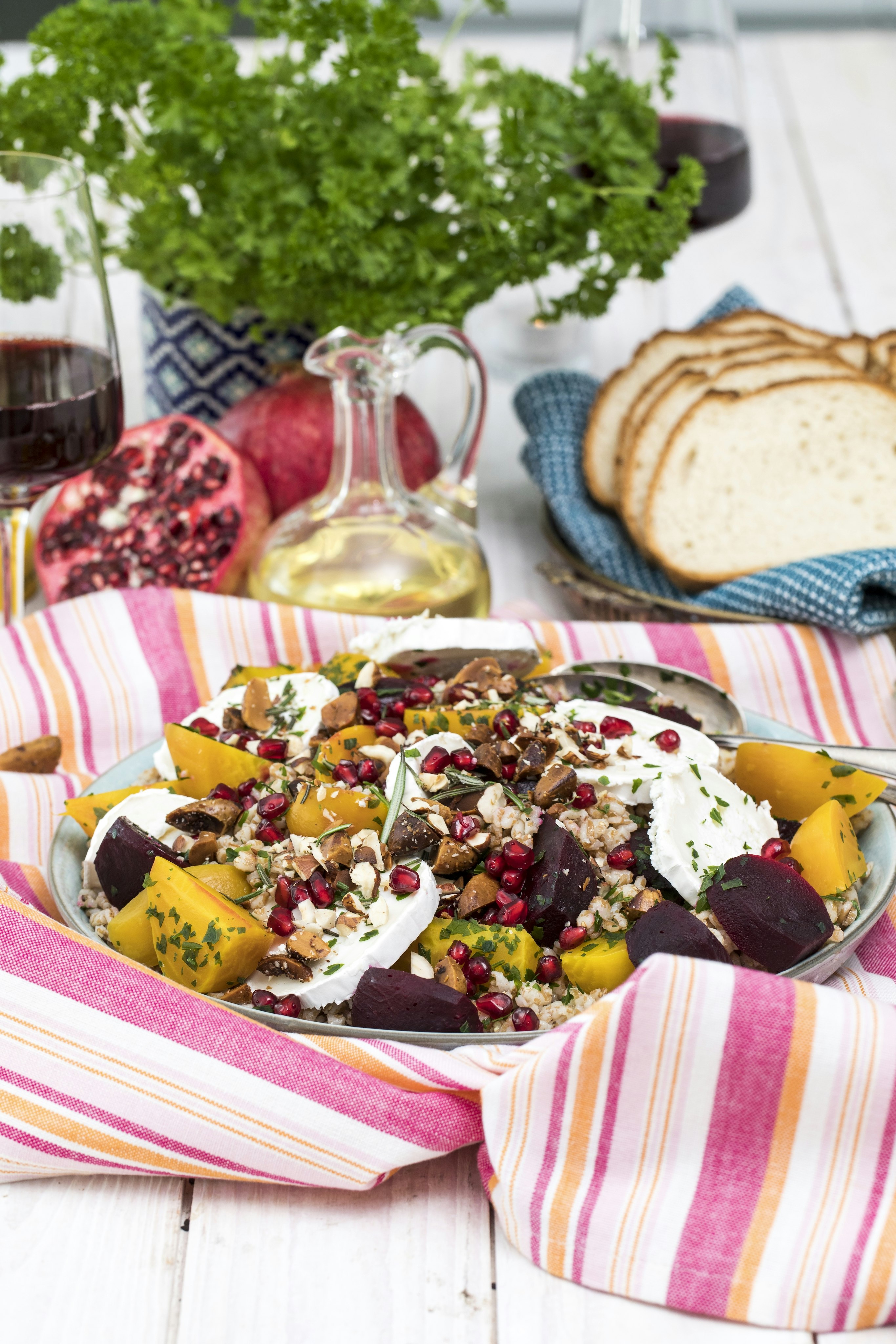 Matig sallad på betor och matvete