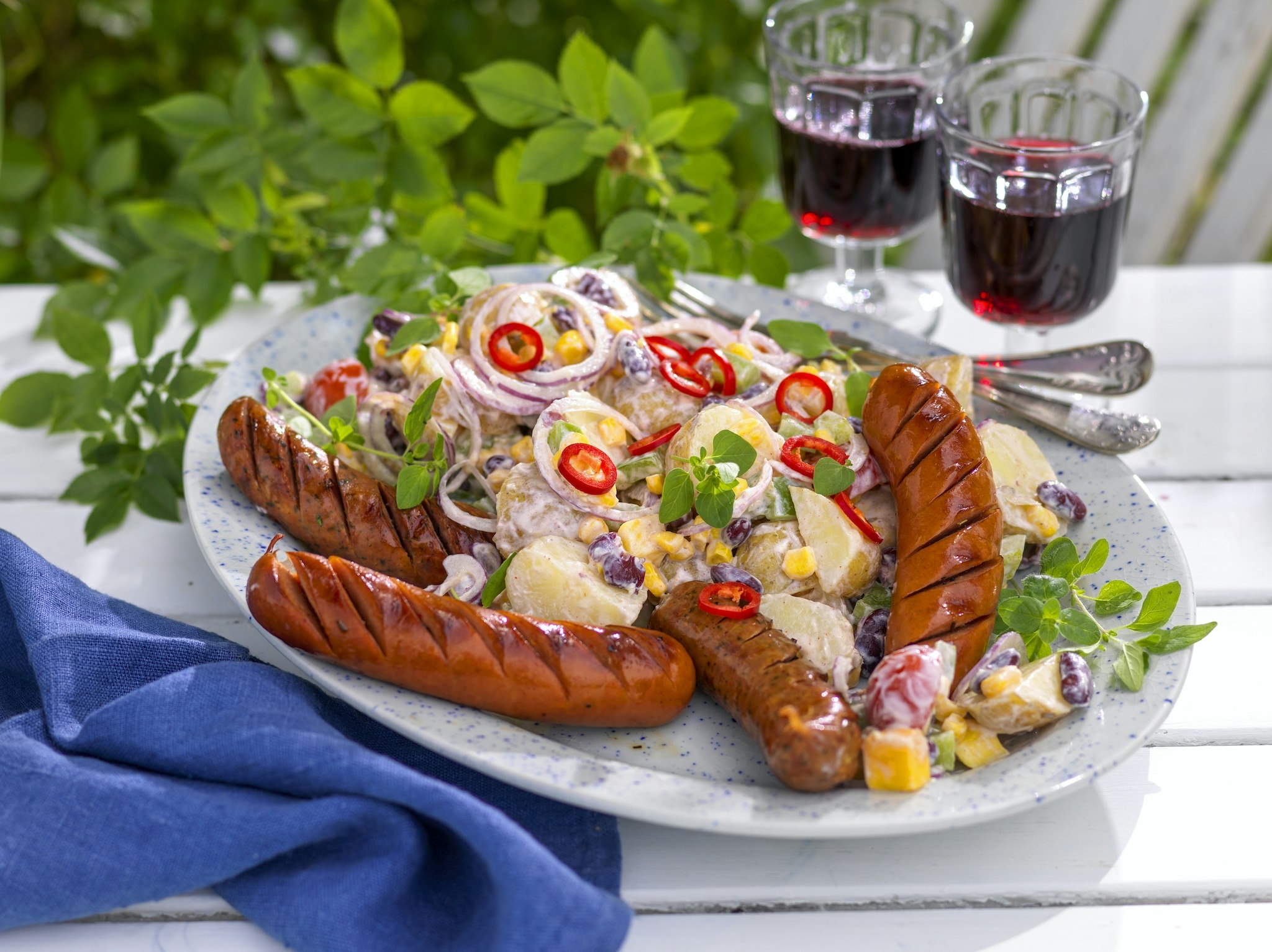 Mexikansk potatissallad med chilidressing