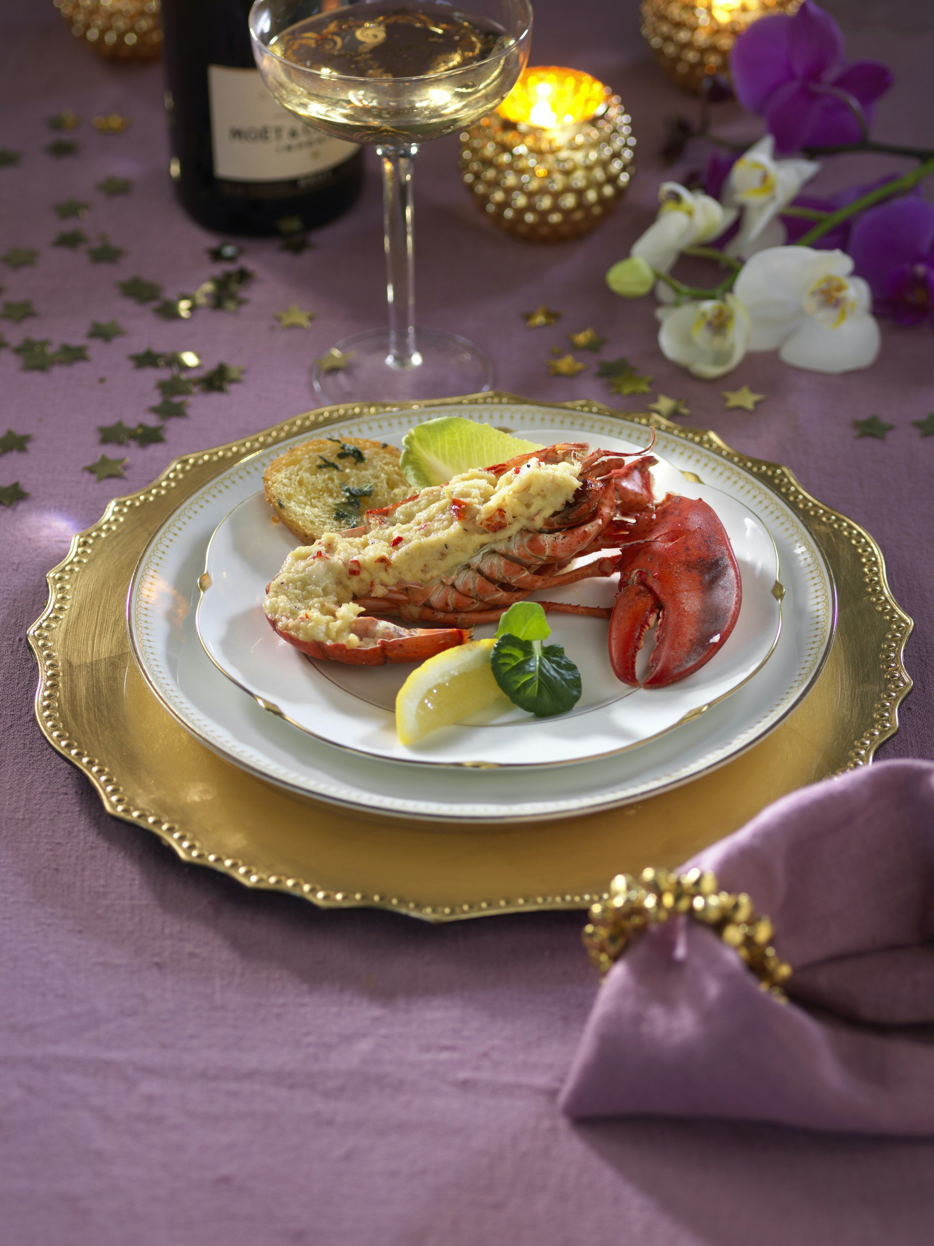 Gratinerad hummer med västerbottenost