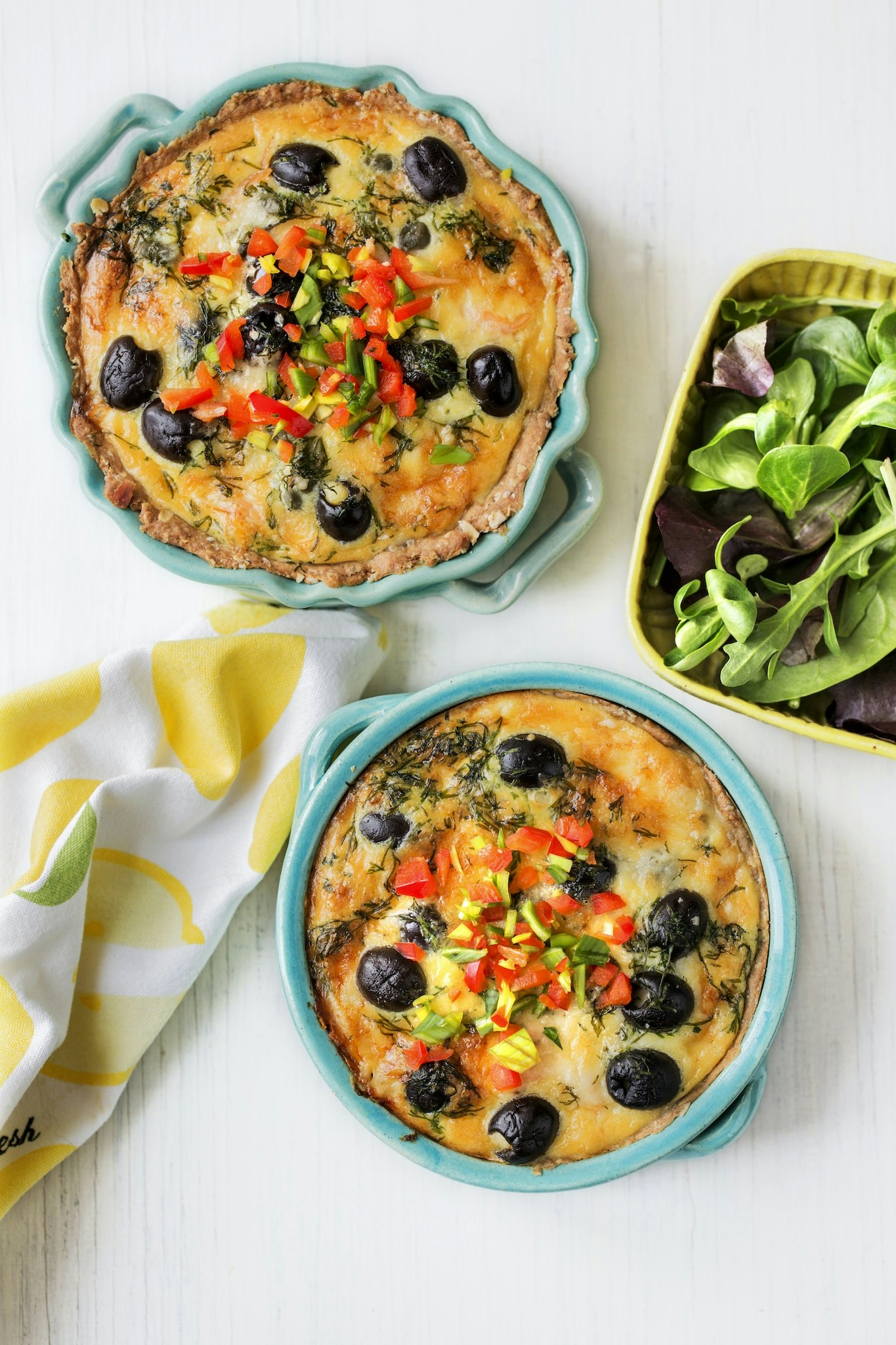 Paj med tonfisk och kallrökt lax