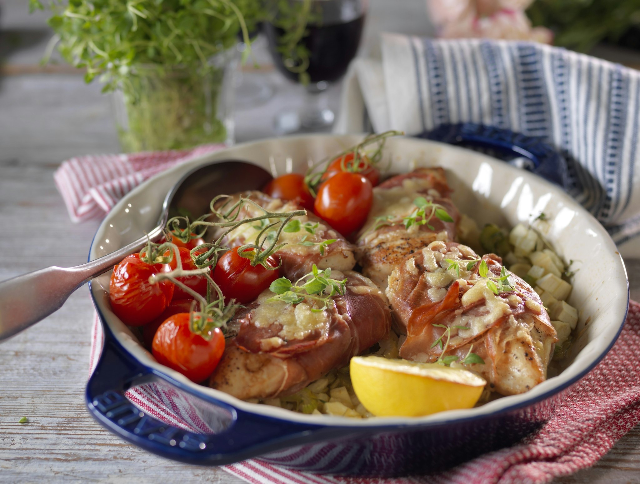 Parmalindad kycklingfilé med västerbottensost