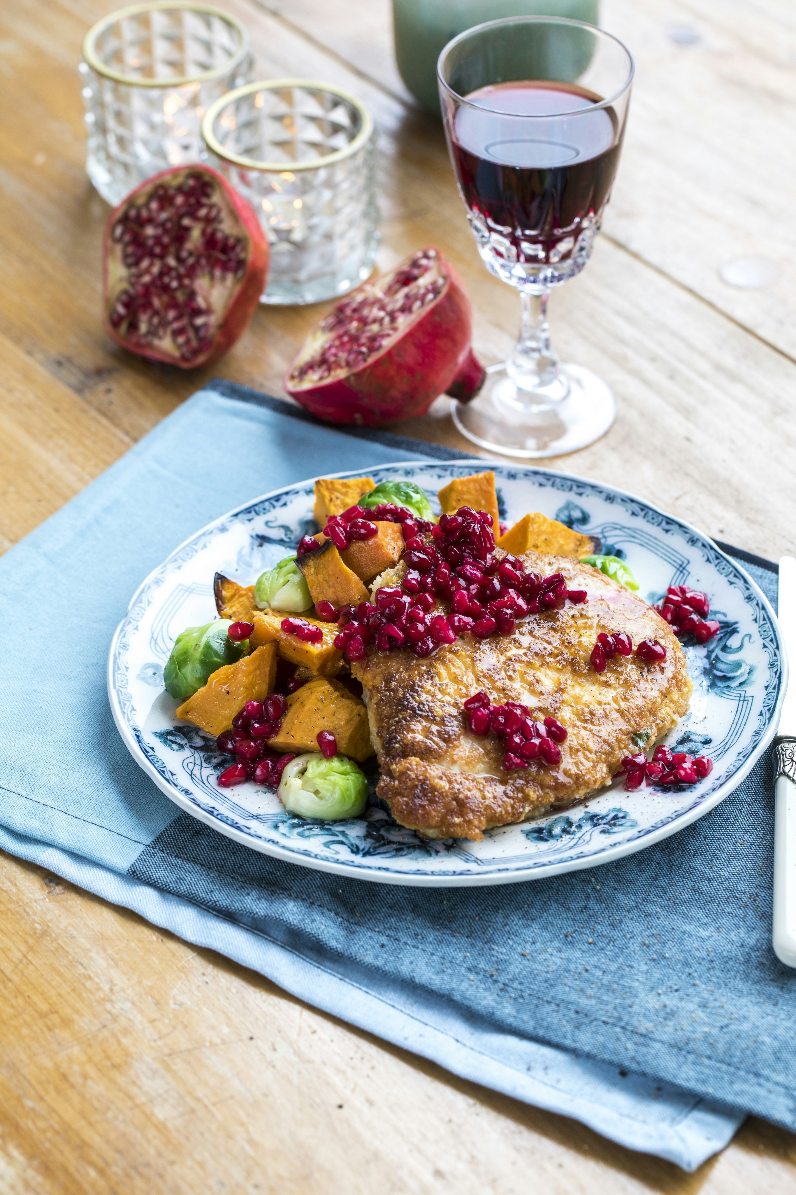 Parmesanpanerad kyckling med sötpotatis