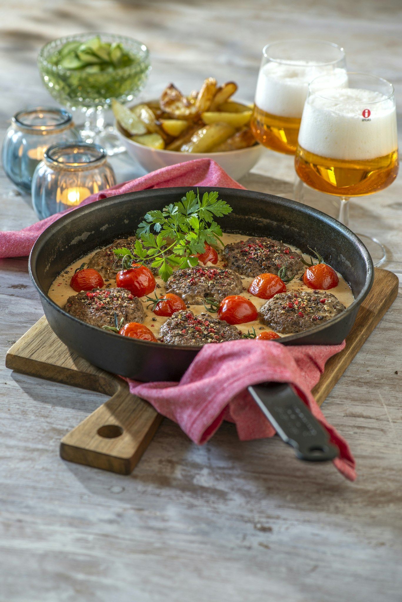 Pepparbiff med svampsås