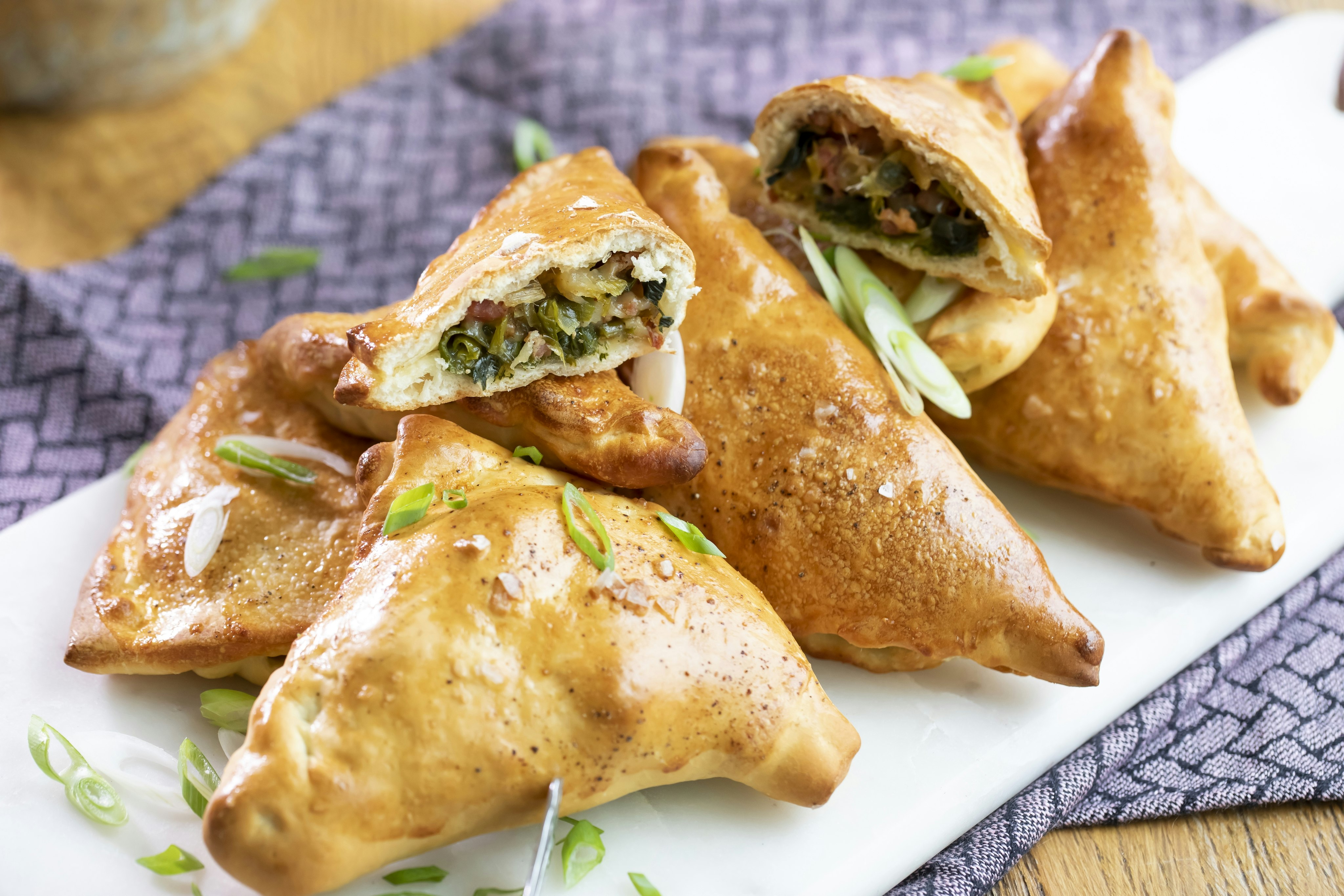 Piroger med ost och bacon