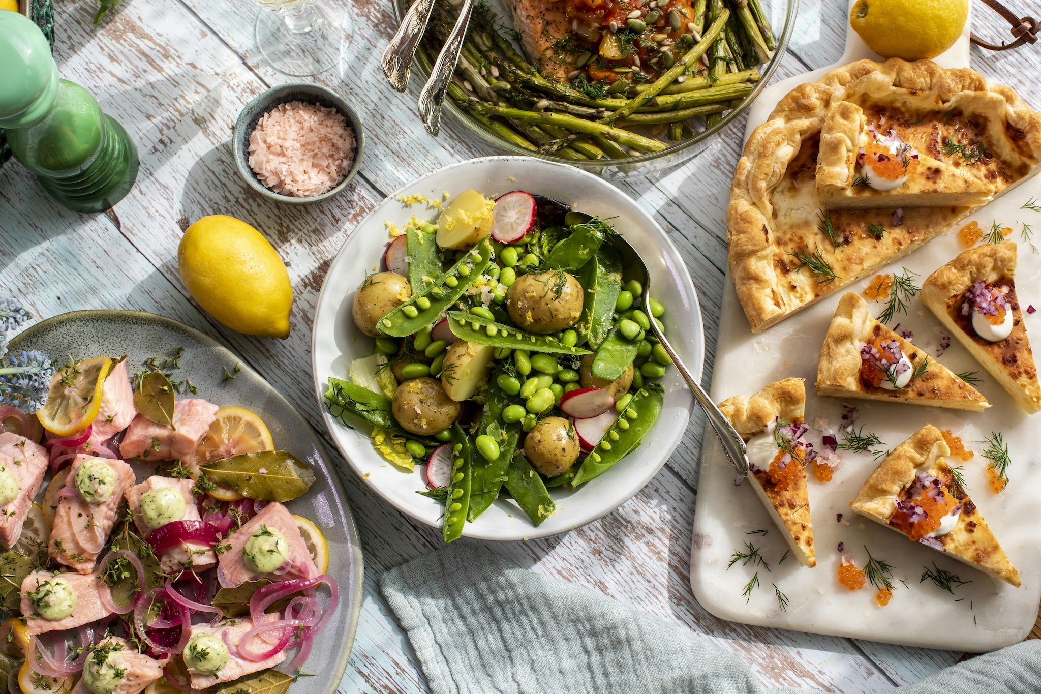 Potatissallad med rädisor och citronette