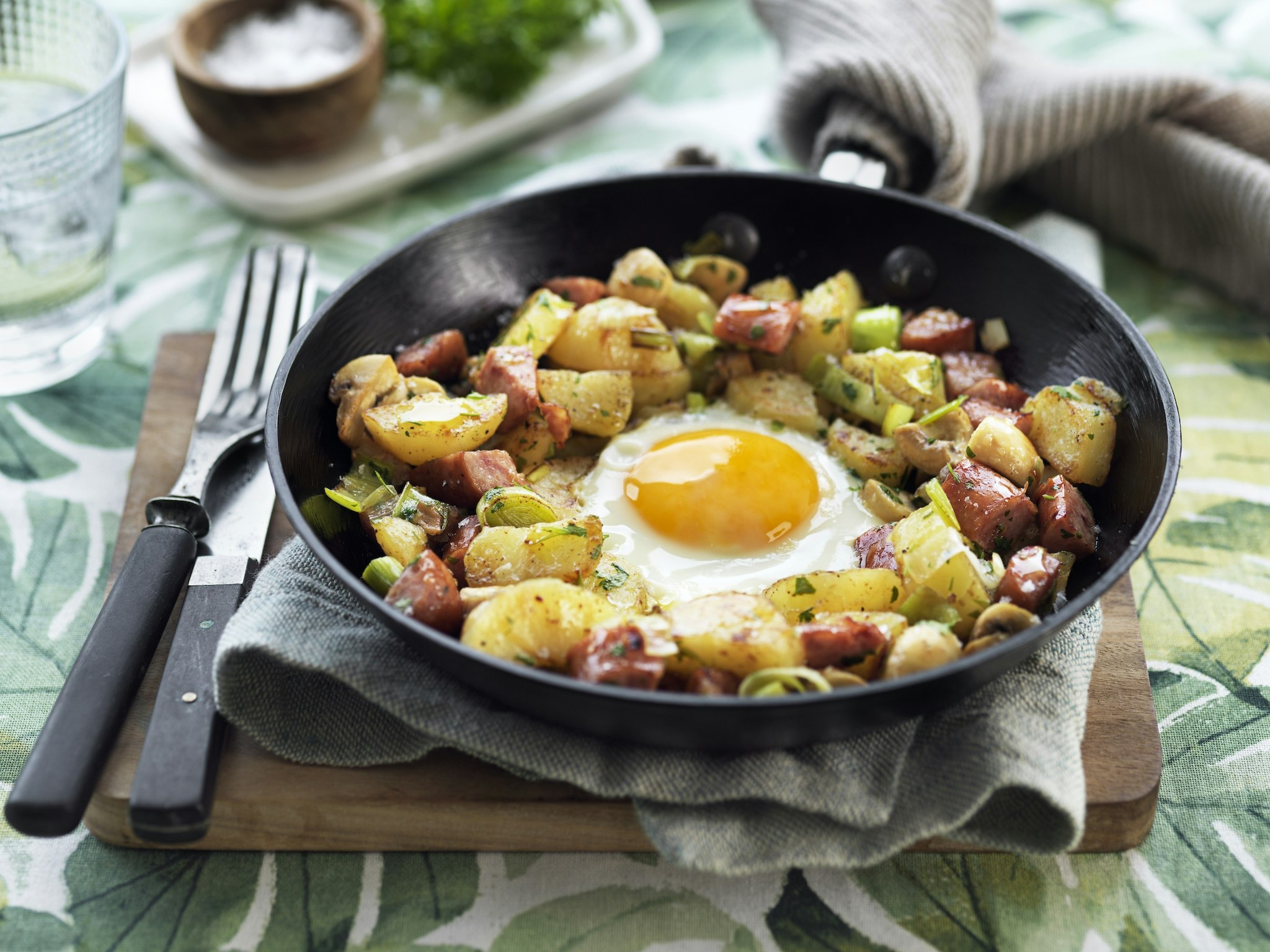 Gräddstuvad pytt i panna