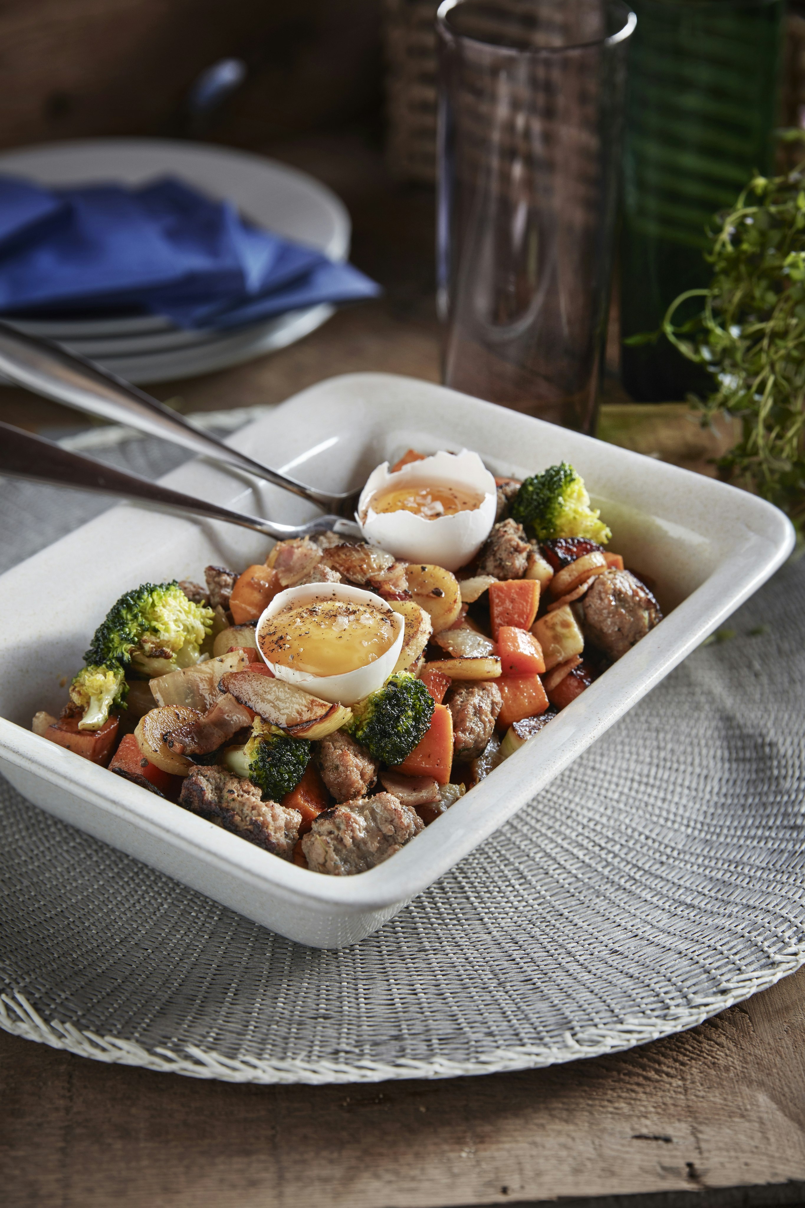 Pyttipanna med köttfärs och rotfrukter