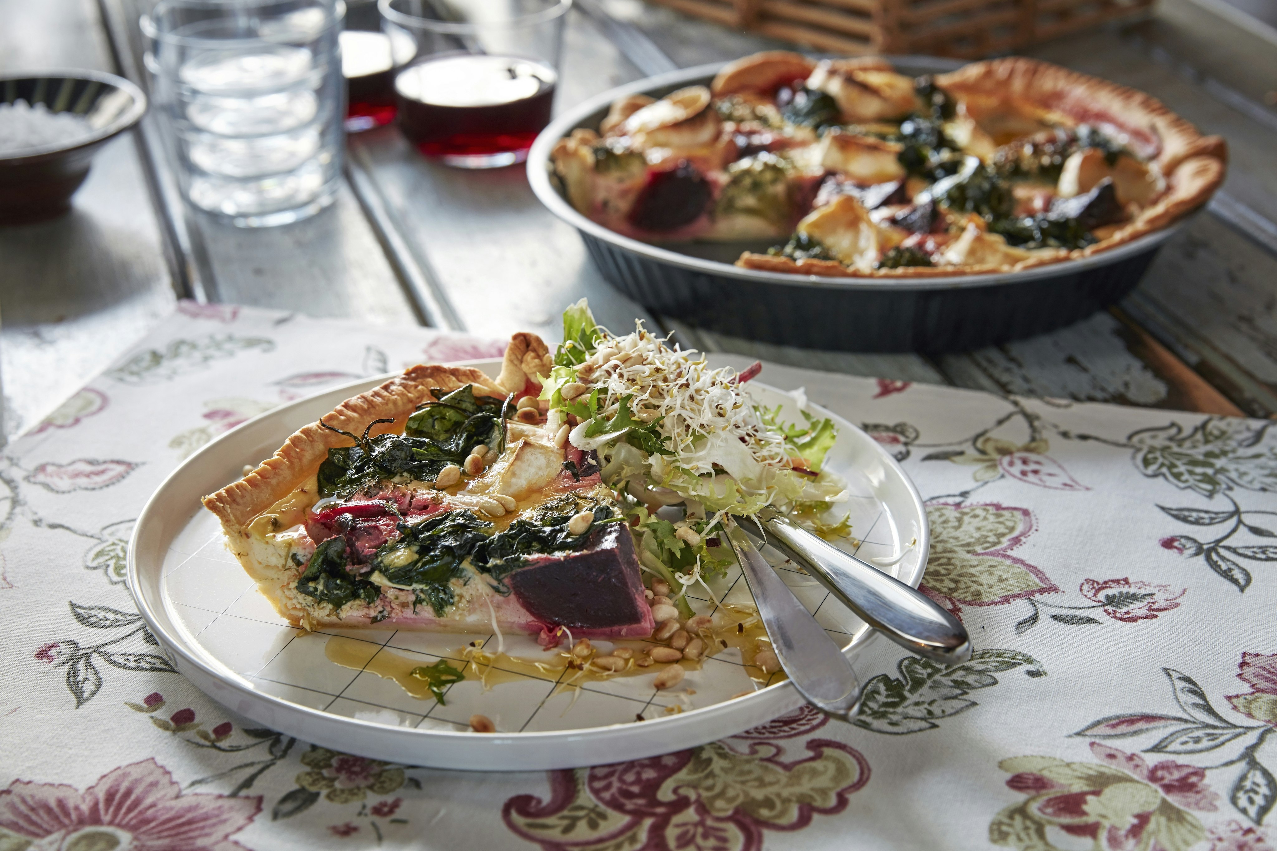 Rödbetspaj med getost