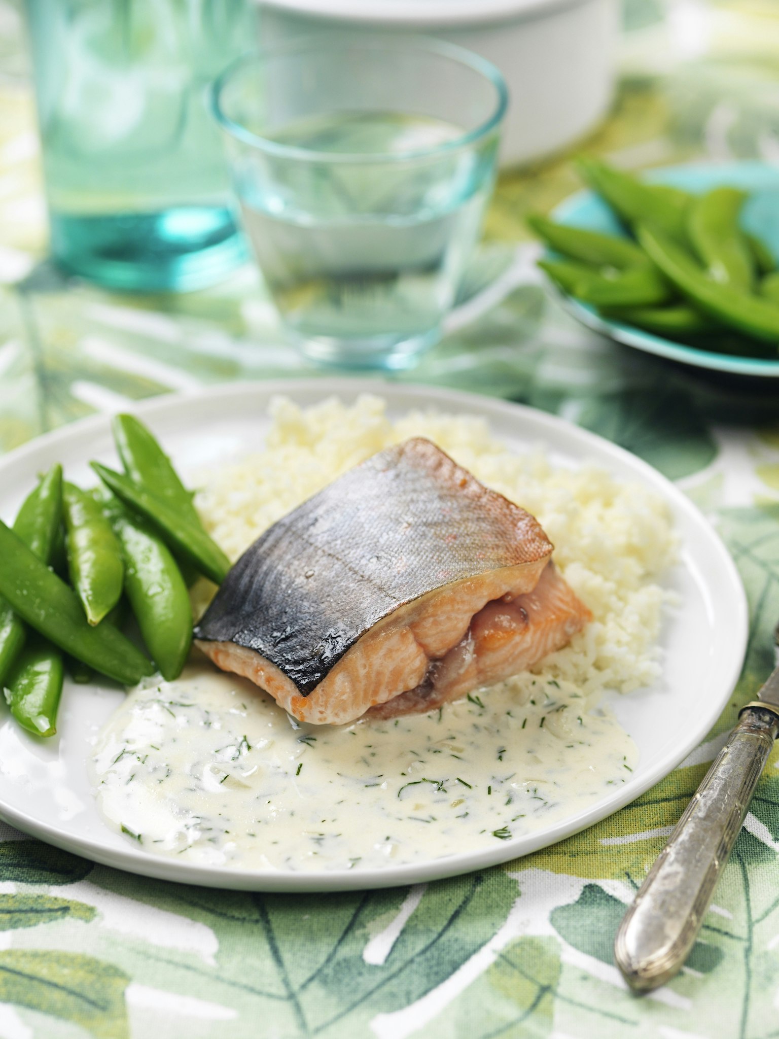 Rödingfilé med vitvinssås